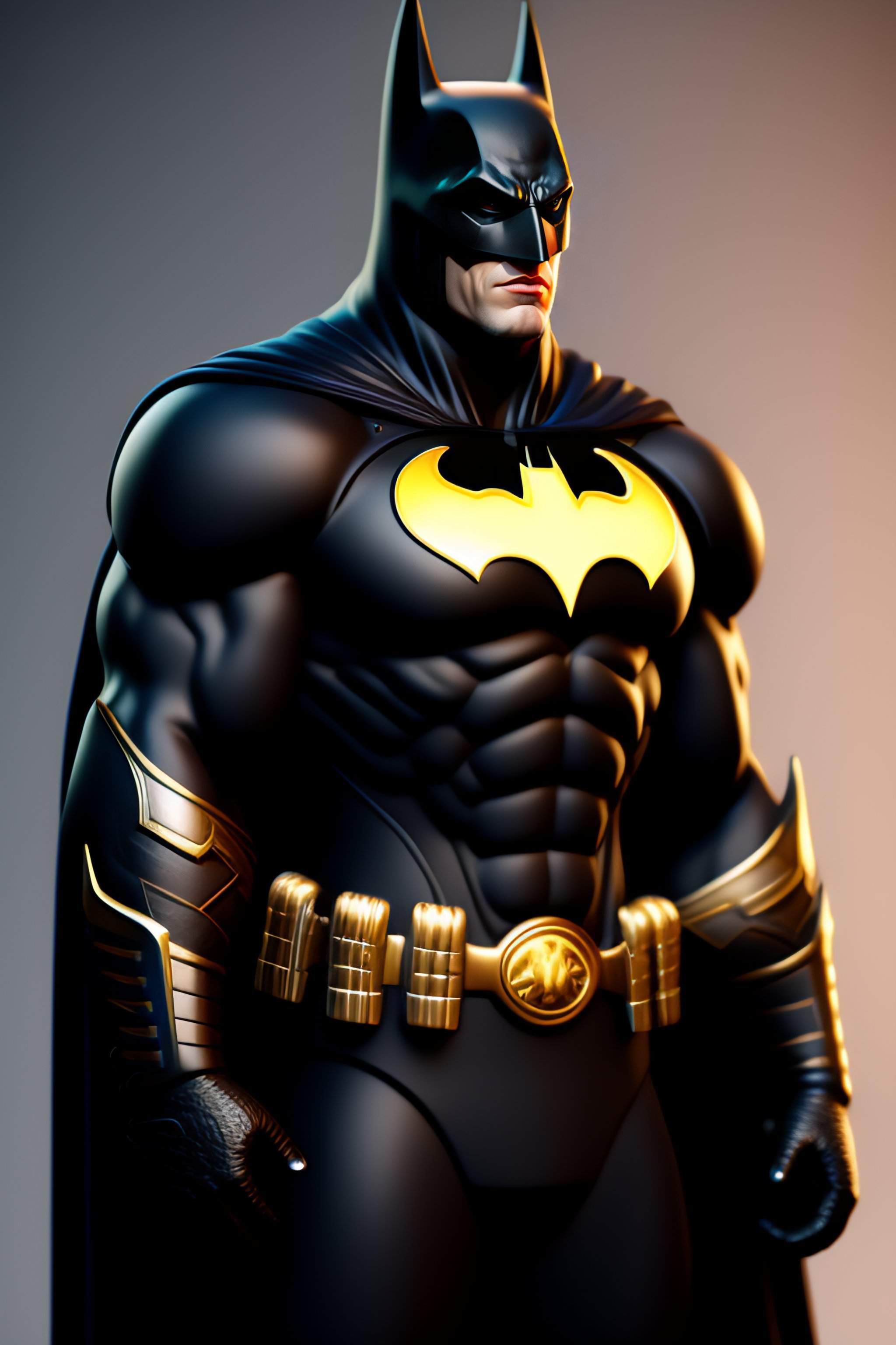 Lexica - Batman, highly detailed, complete body composition, fanart, 8k.