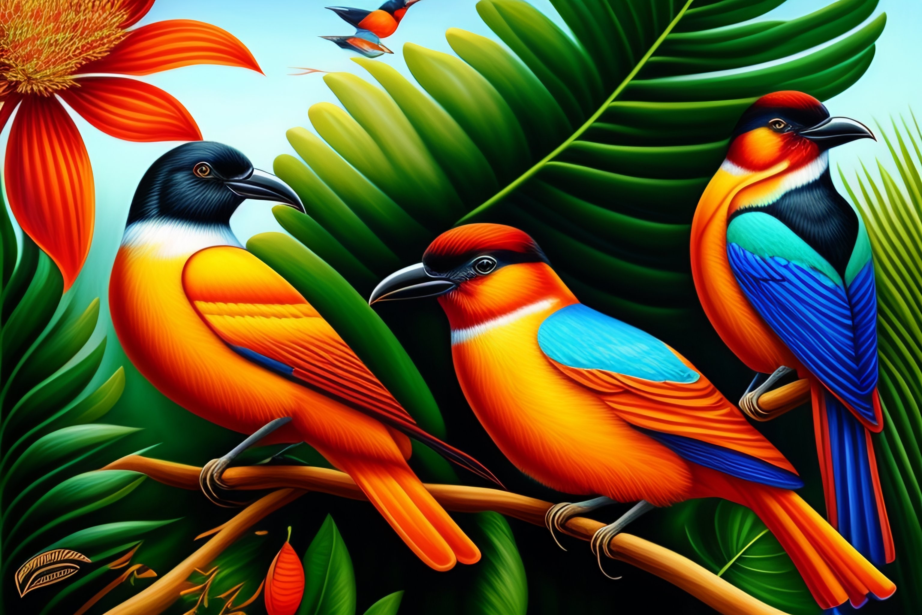 Lexica - Painting of the flora and fauna of Panama, such as tropical ...