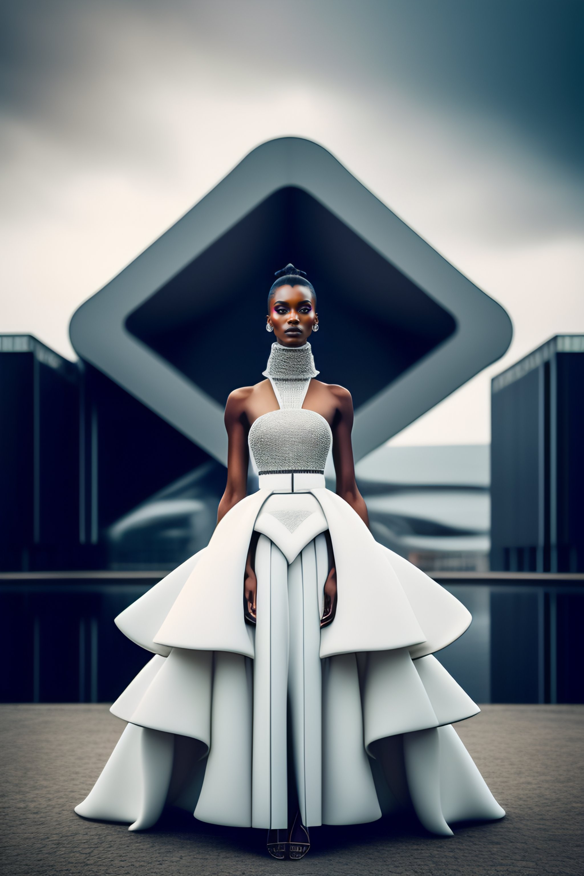 Lexica - Haute Couture Fashion Model in the style of Alexander McQueen ...