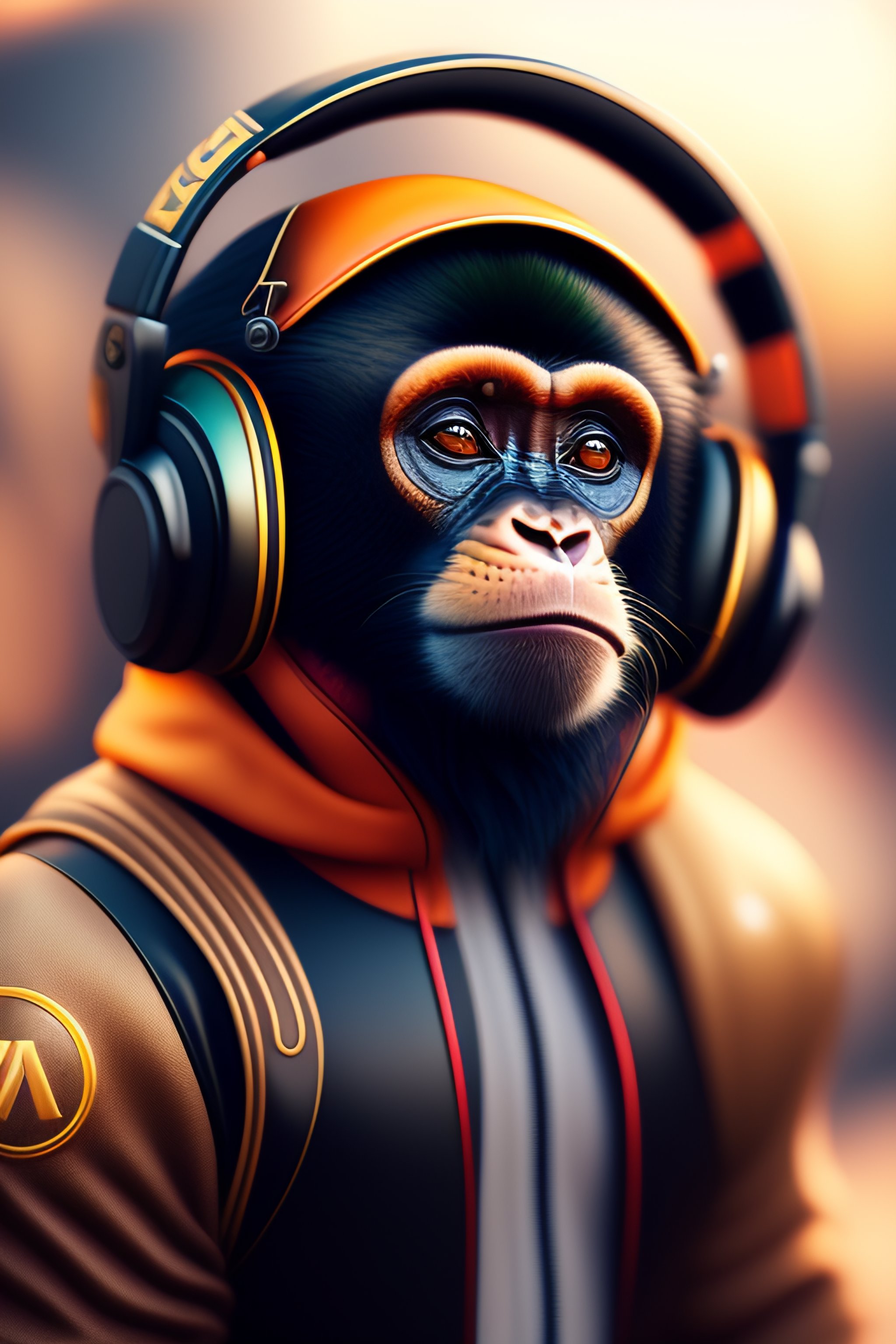 Lexica - Excellent painted monkey, high quality masterpiece painted ...
