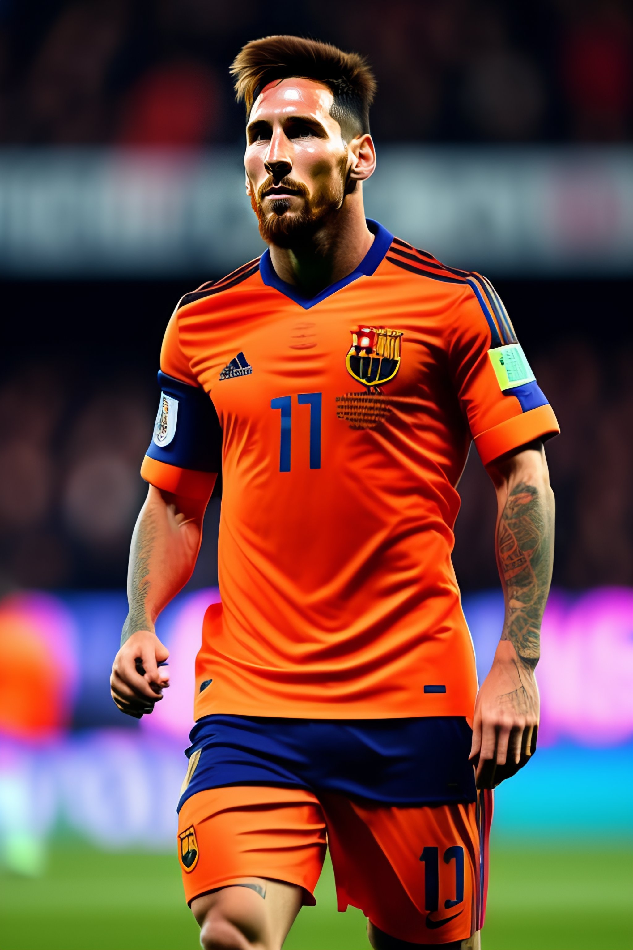 Lexica - Messi with valencia jersey