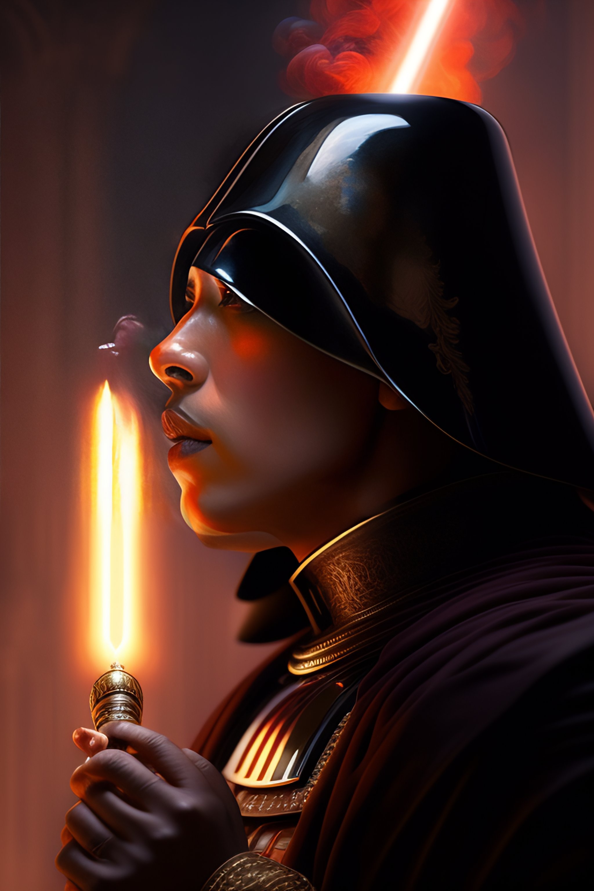 Lexica - Darth vader smoking a cigar, intricate, elegant, highly ...