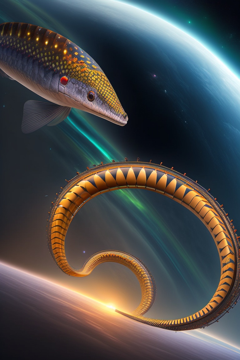 Lexica - Snake satellite, centipede train, twisting in space