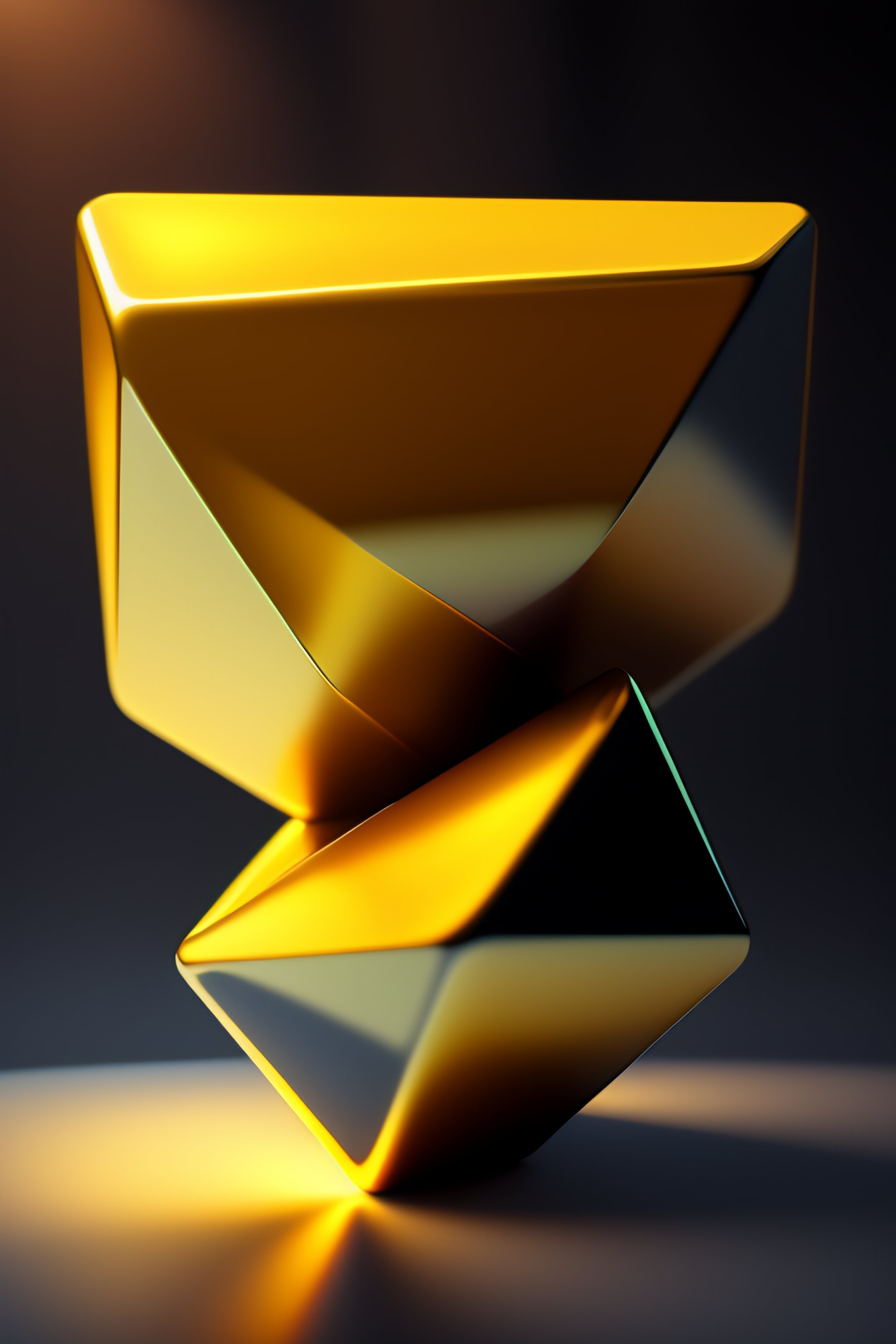 Lexica - A photorealistic render of a metallic crystalline neotribal ...
