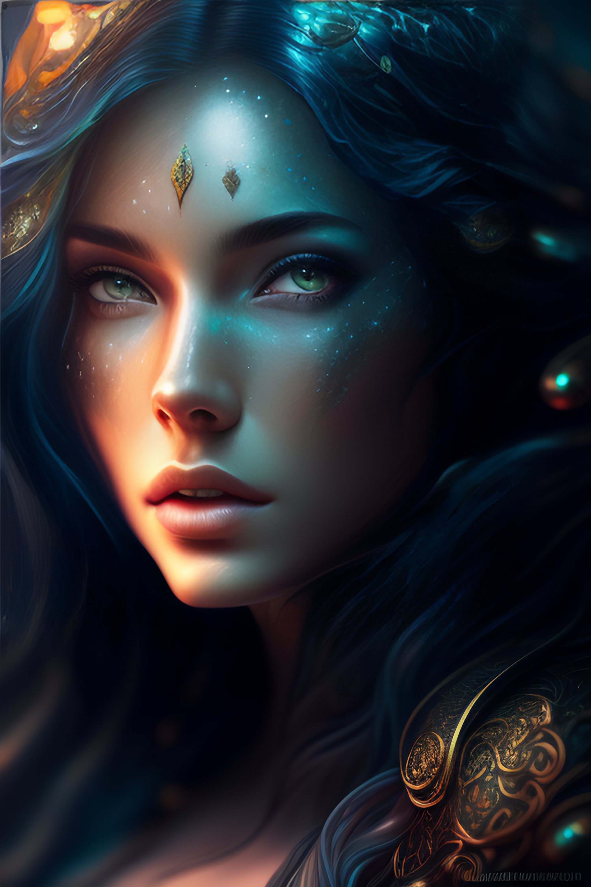 Lexica - A mermaid decaying in a whirlwind of souls rushing inside the ...