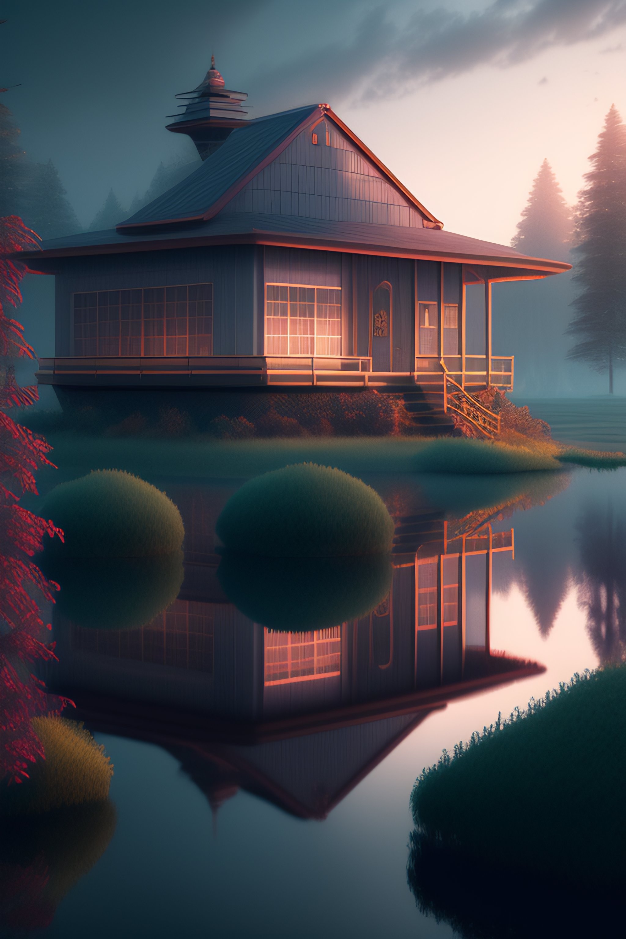 Lexica - Stranger Things, environmental concept art, the upside down ...