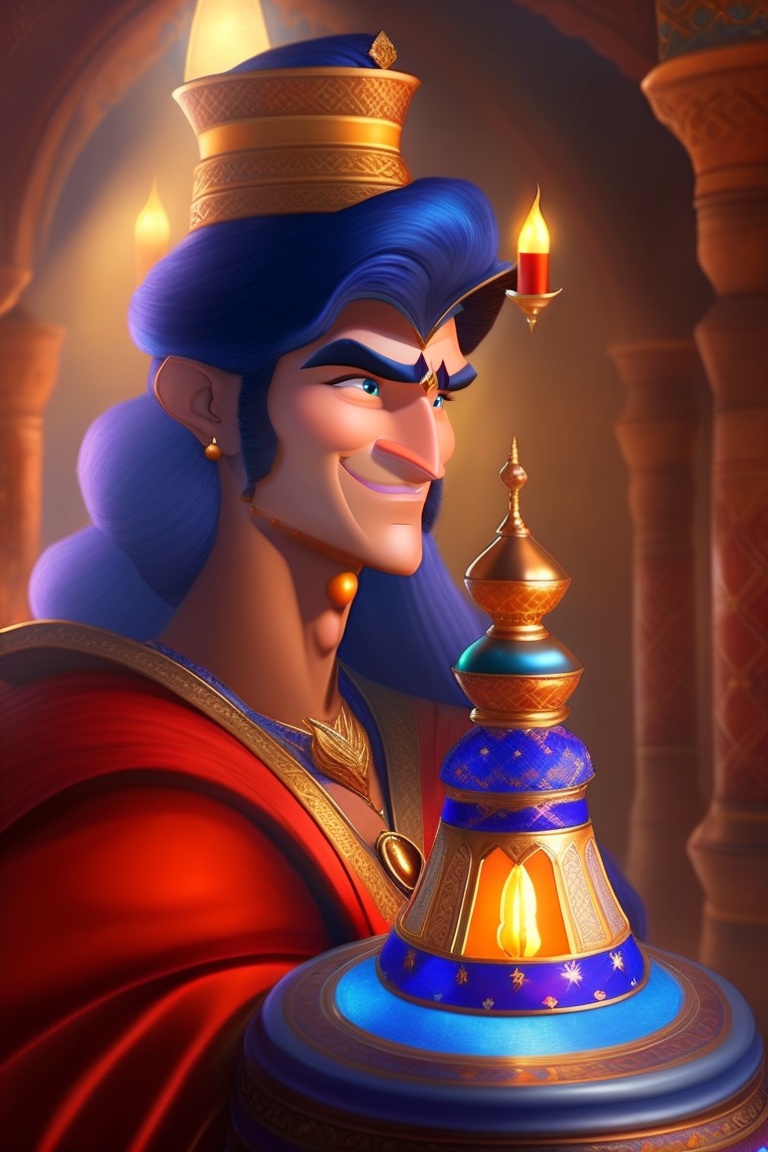 Lexica - In a climactic battle, Aladdin tricked Jafar into wishing to ...