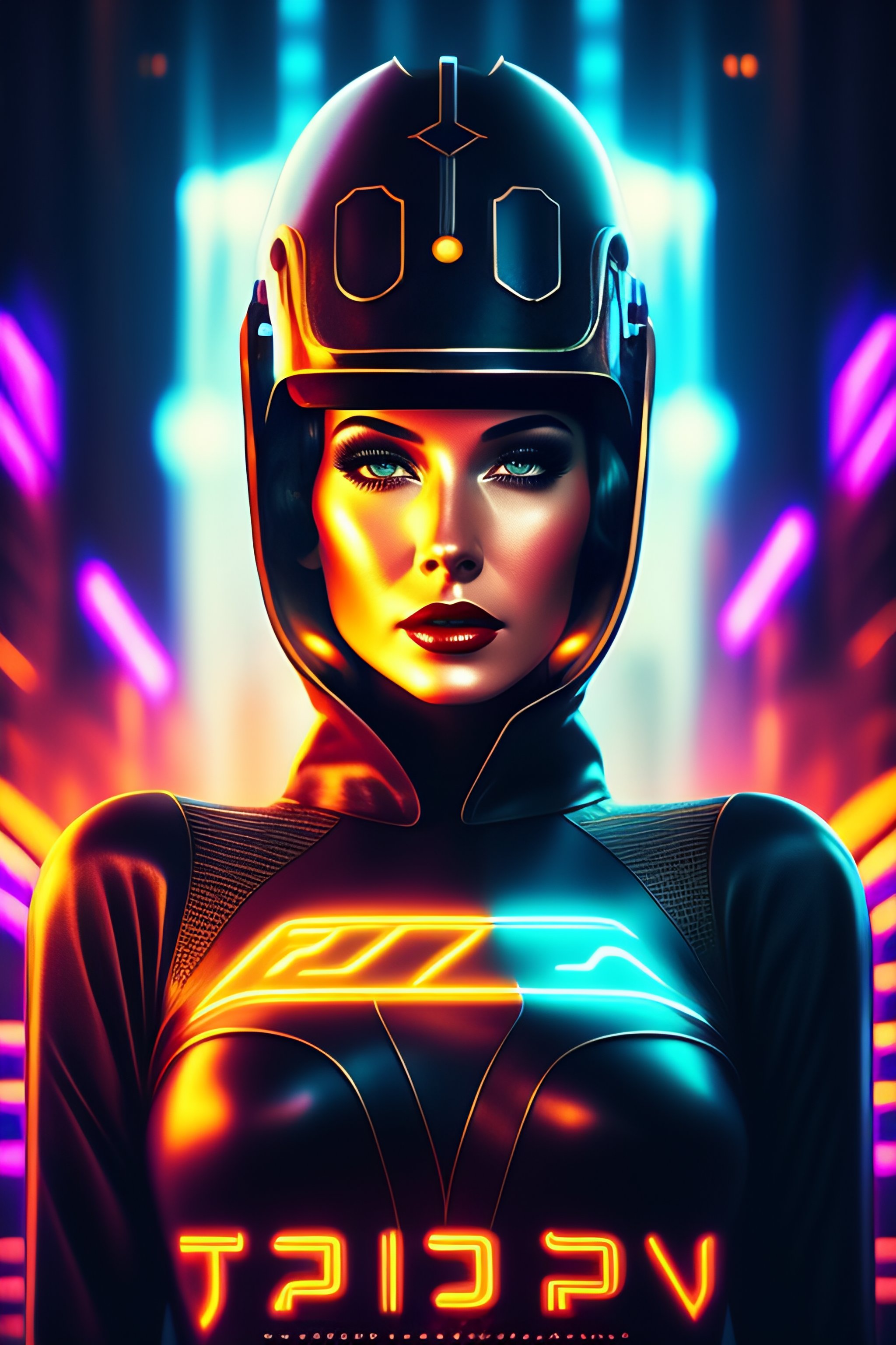 Lexica - Medium shot 1920's vintage futuristic poster with Cyberpunk ...