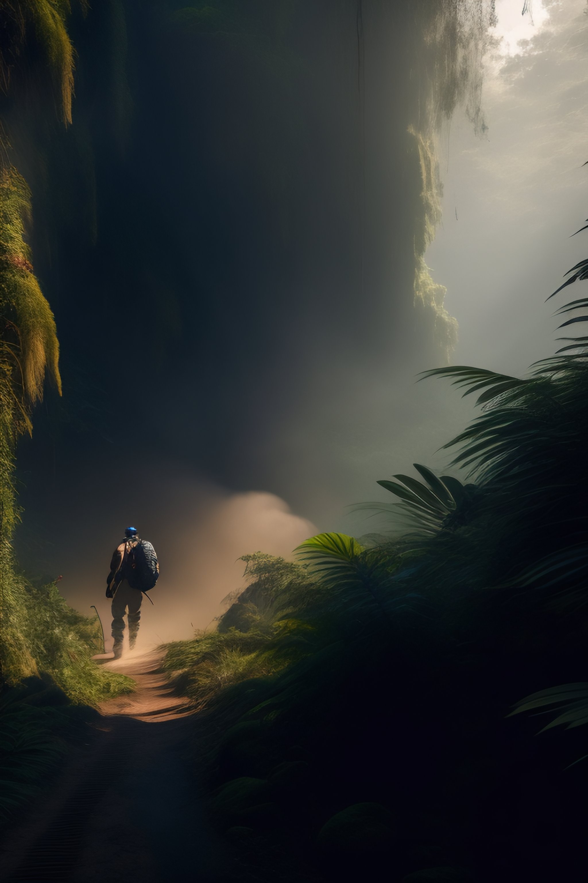 Lexica - Action shot of john rambo in a jungle, cinematic lighting ...