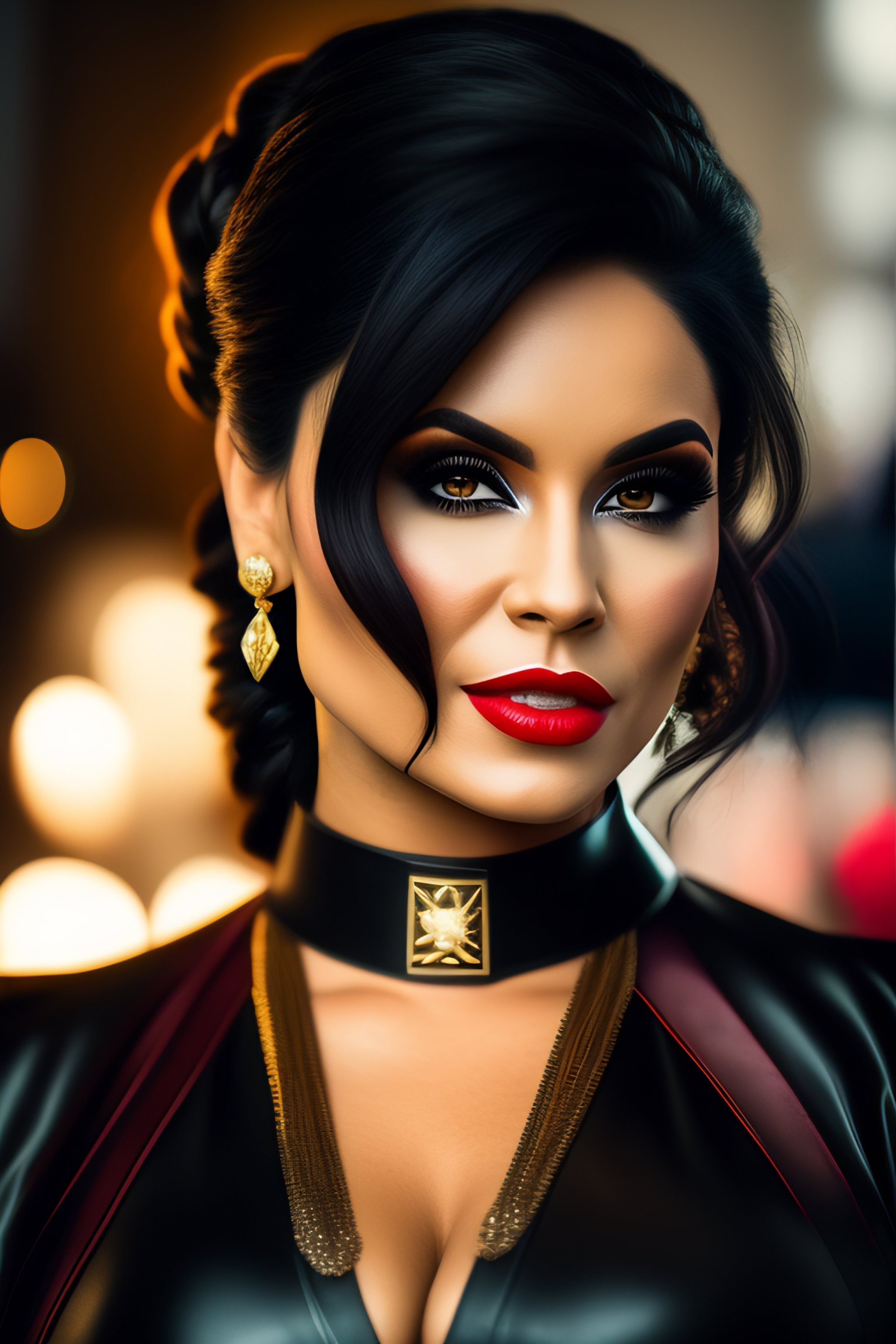 Lexica - Vampire,30 years old, female, hispanic, dark hair, thick