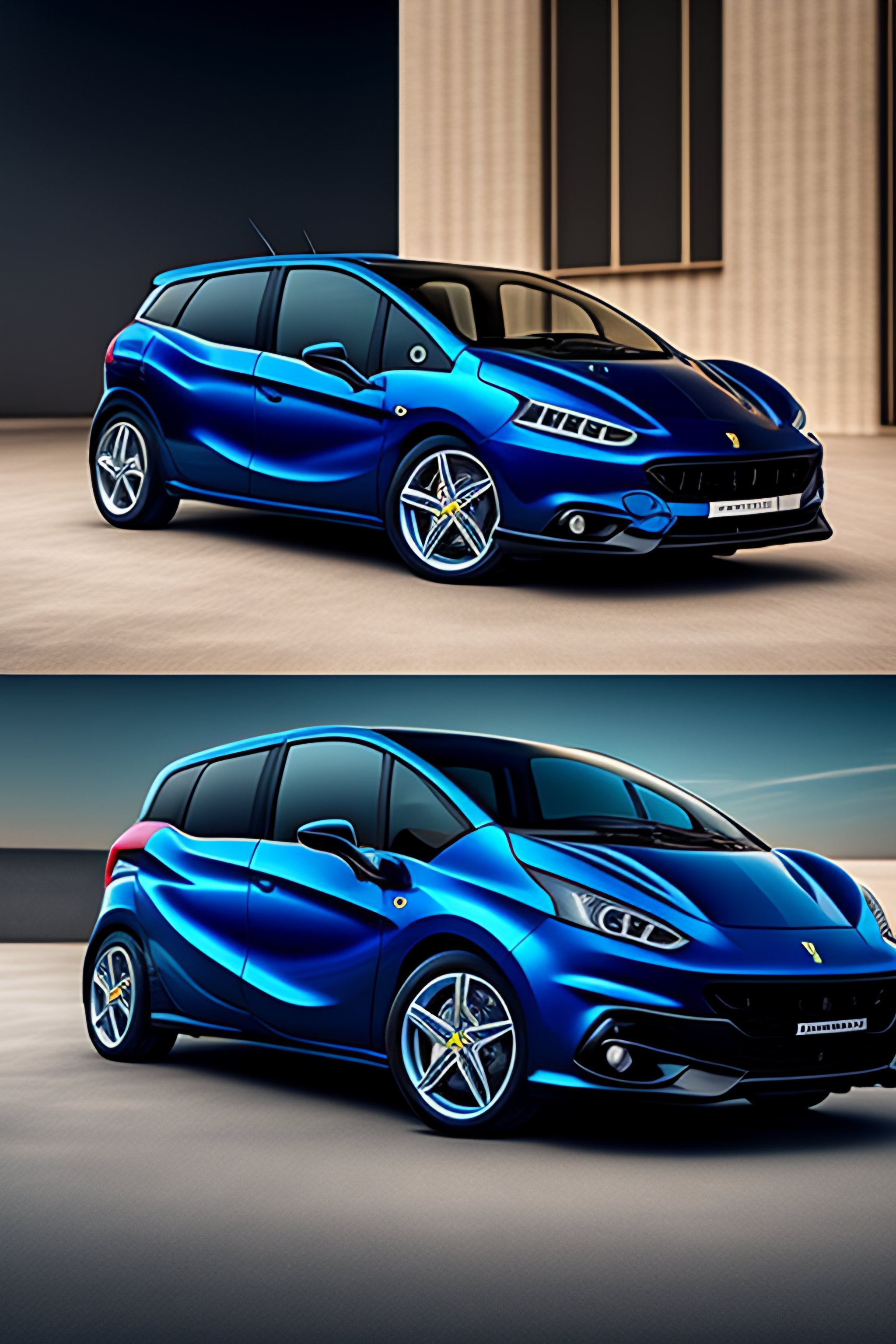 Lexica - Ferrari picasso blue