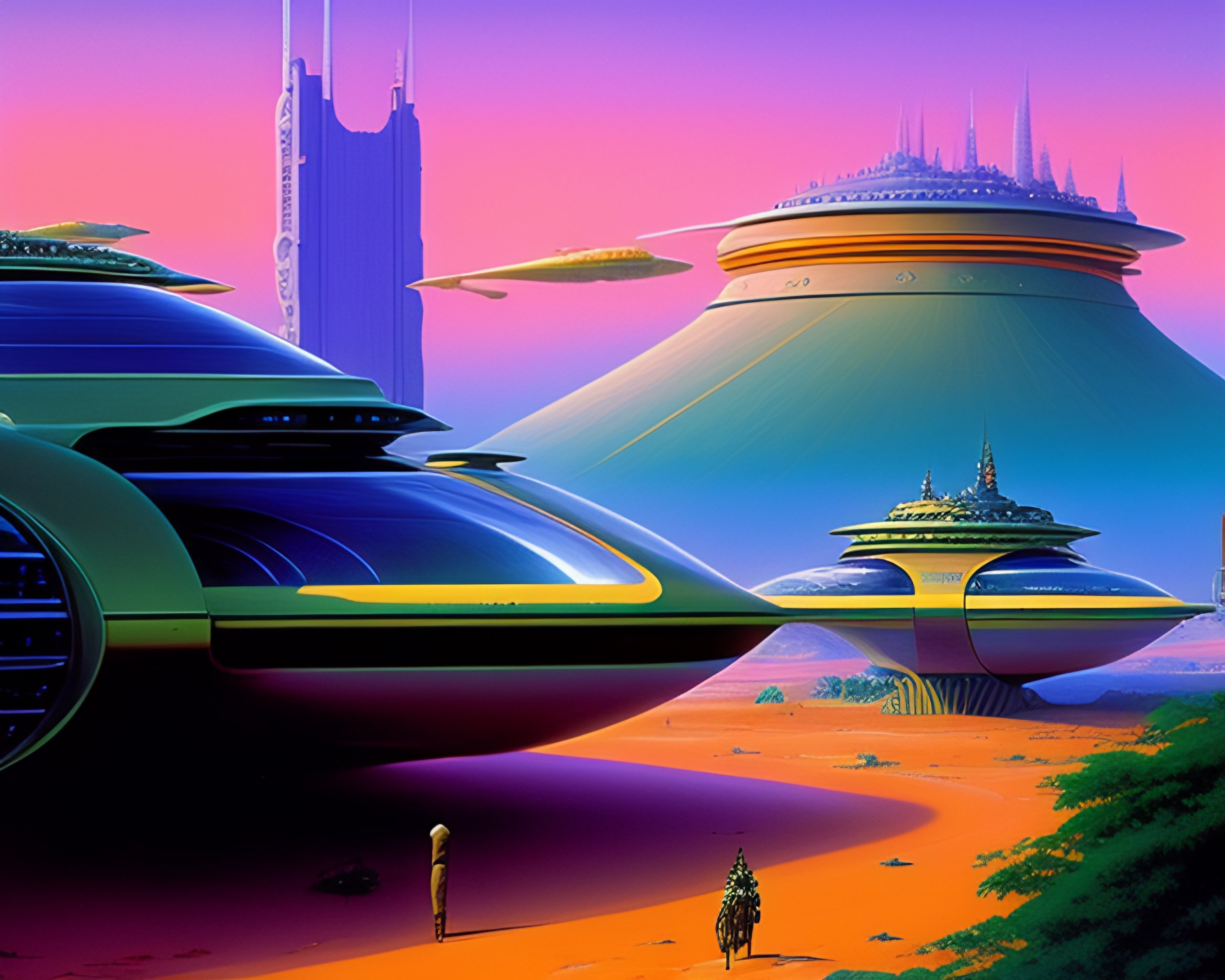 Lexica - Photorealistic image of a retro futurism, solarpunk, biopunk ...