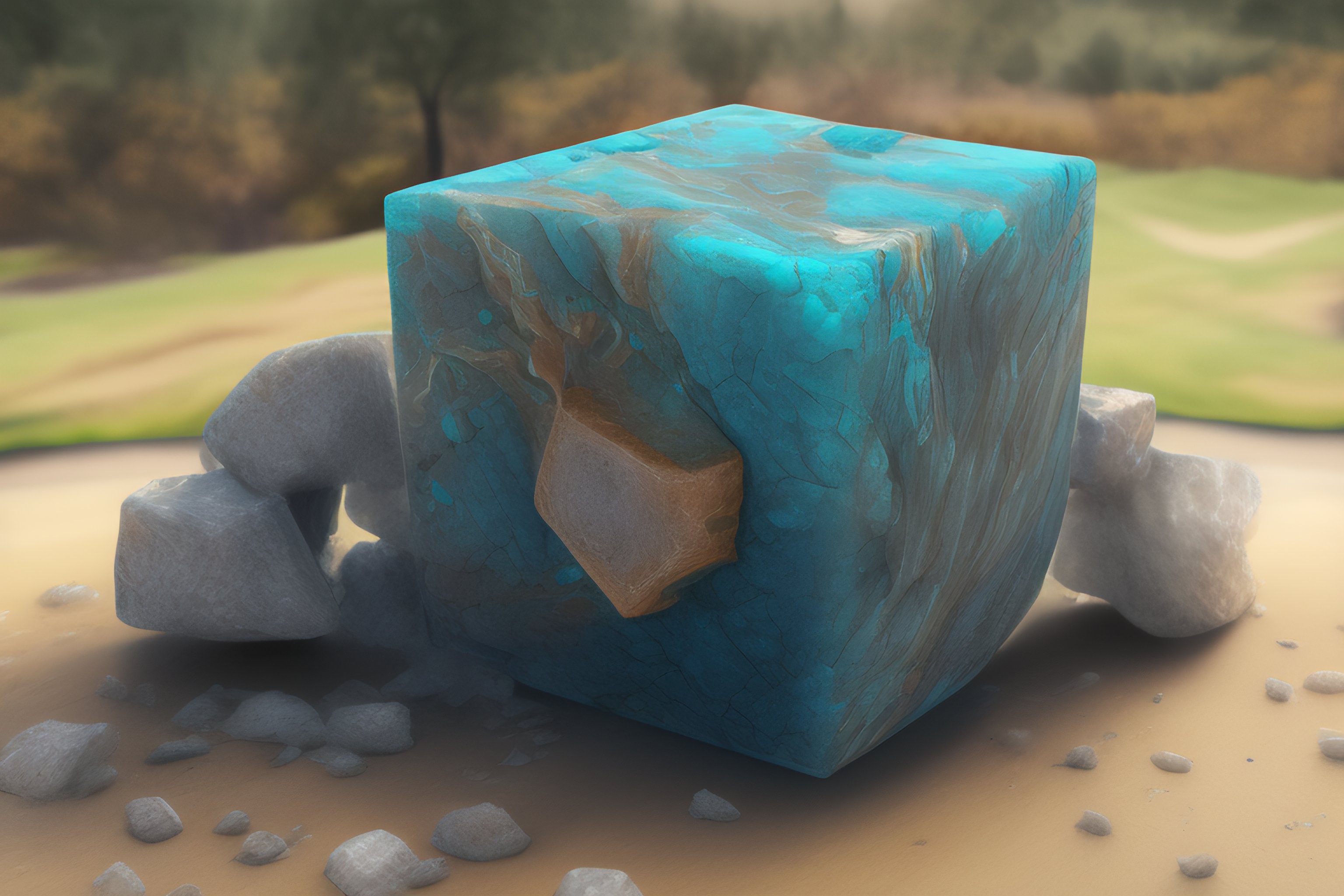Lexica - Cube, stone, plastic, high detailed, isometric perspective ...
