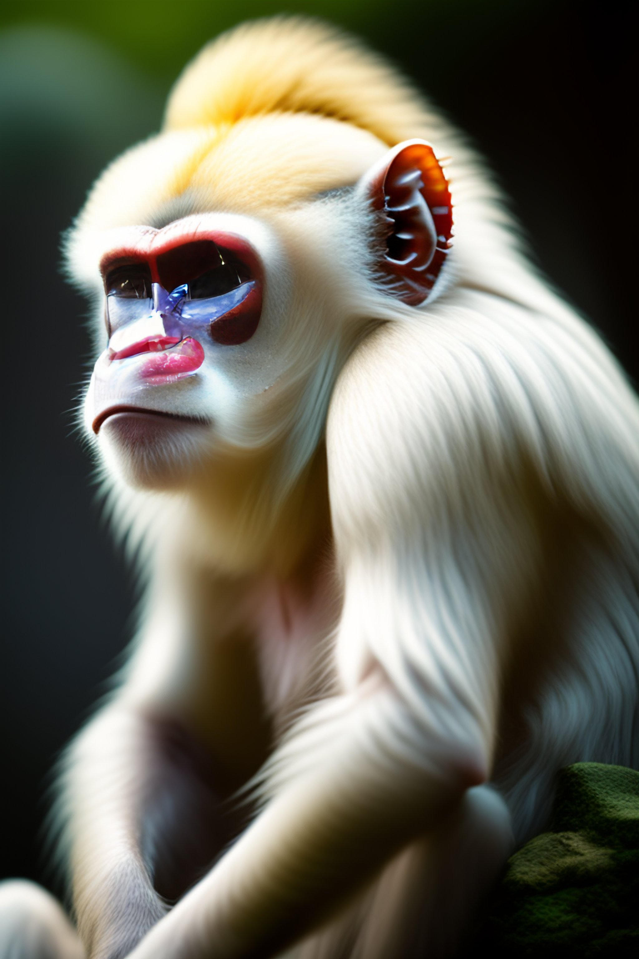 Lexica - The white monkey king is sad when the market crashes