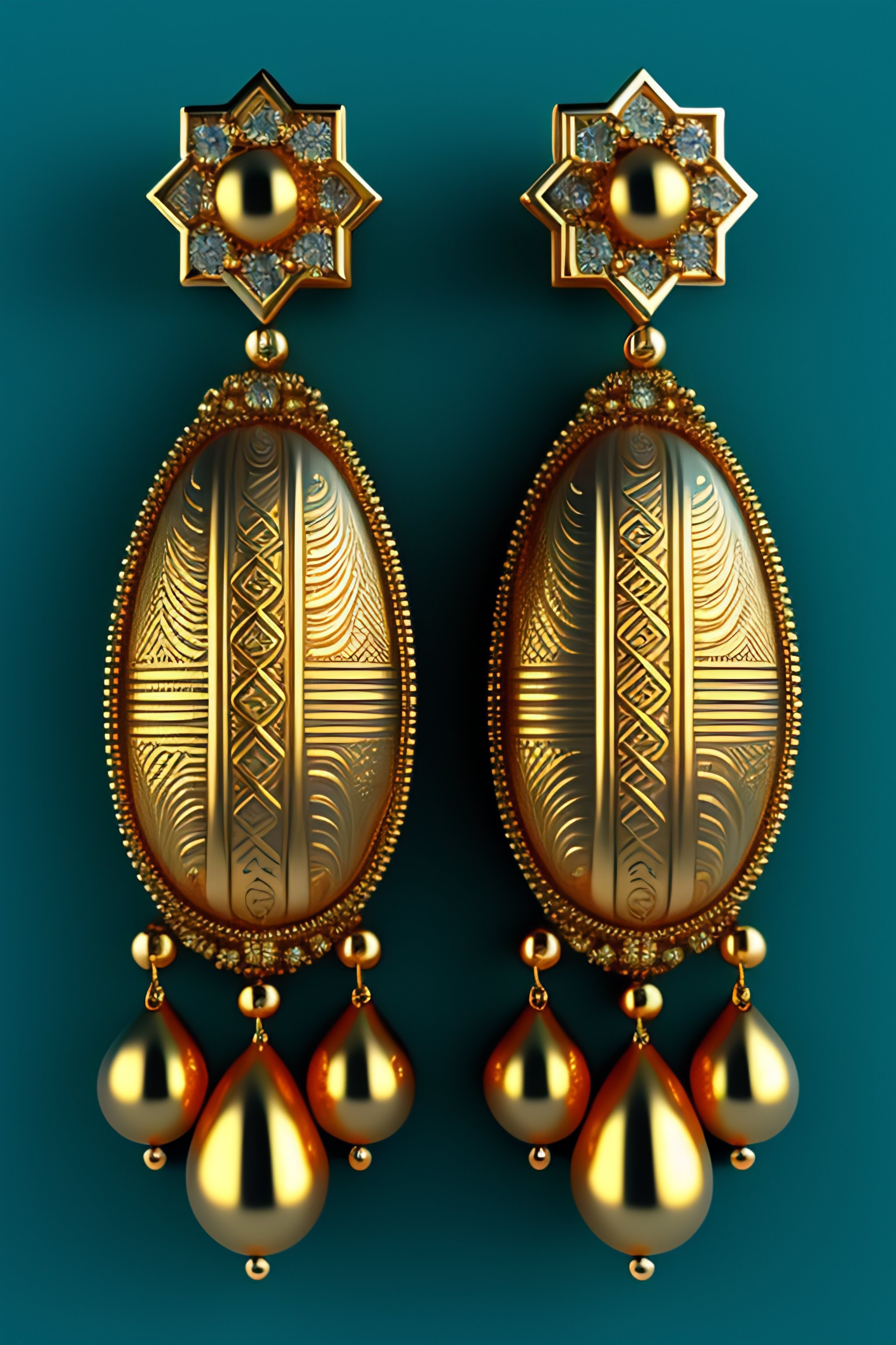 Lexica - Hyper detailed minimalistic earring design, substance designer ...