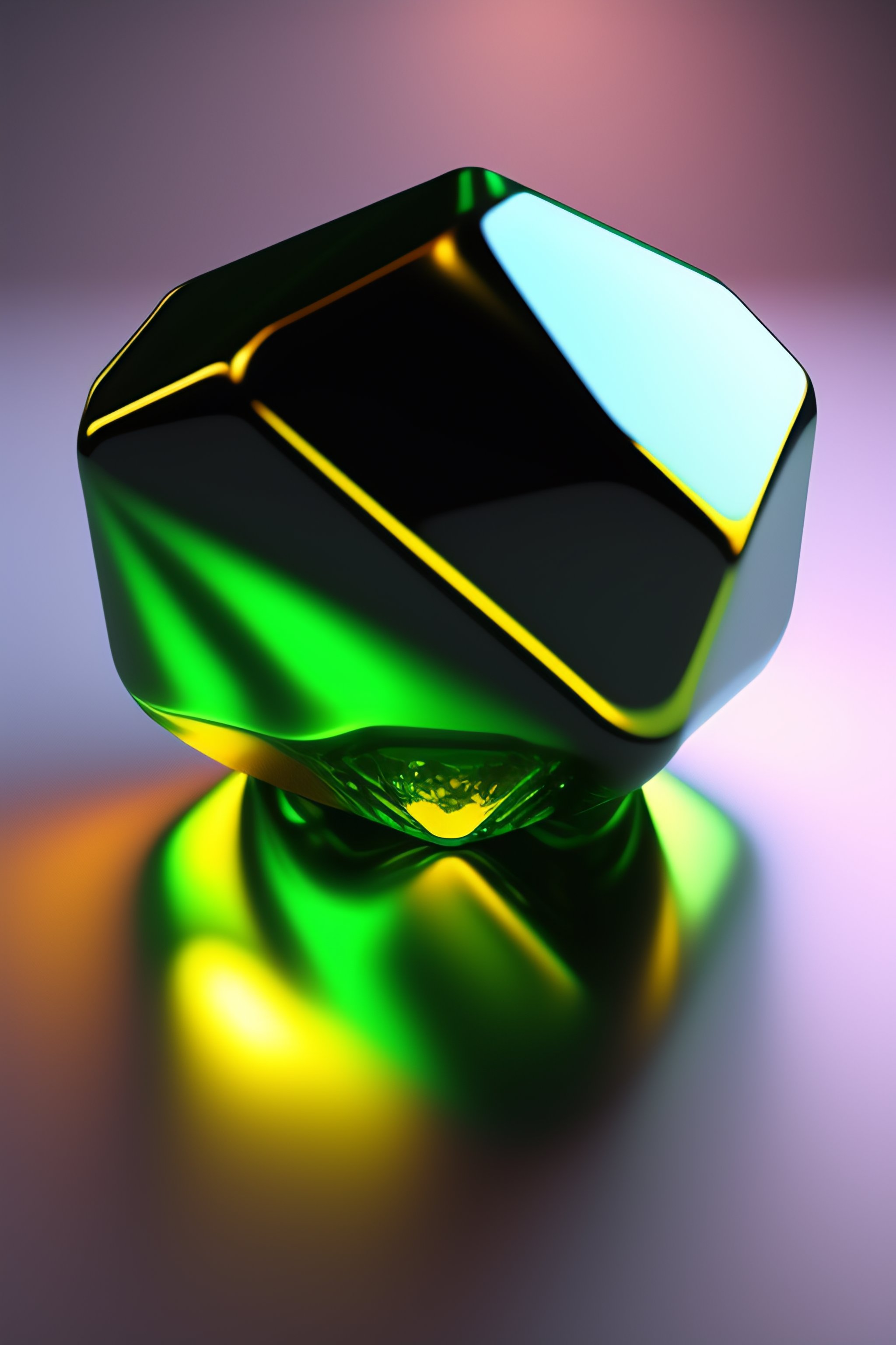 Lexica - A photorealistic render of a metallic crystalline neotribal ...