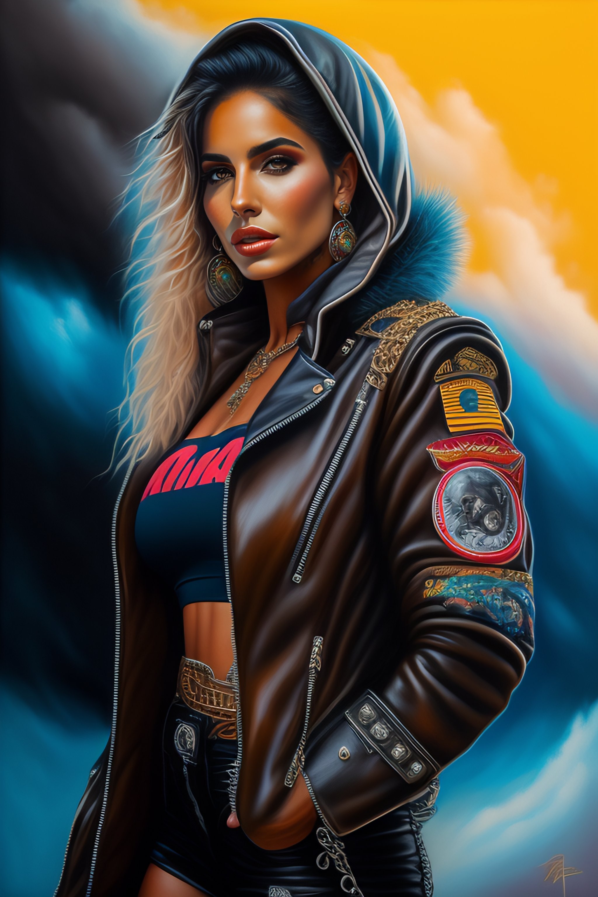 Lexica - Cute punk rock anitta, mad max jacket, renaissance, cables on ...