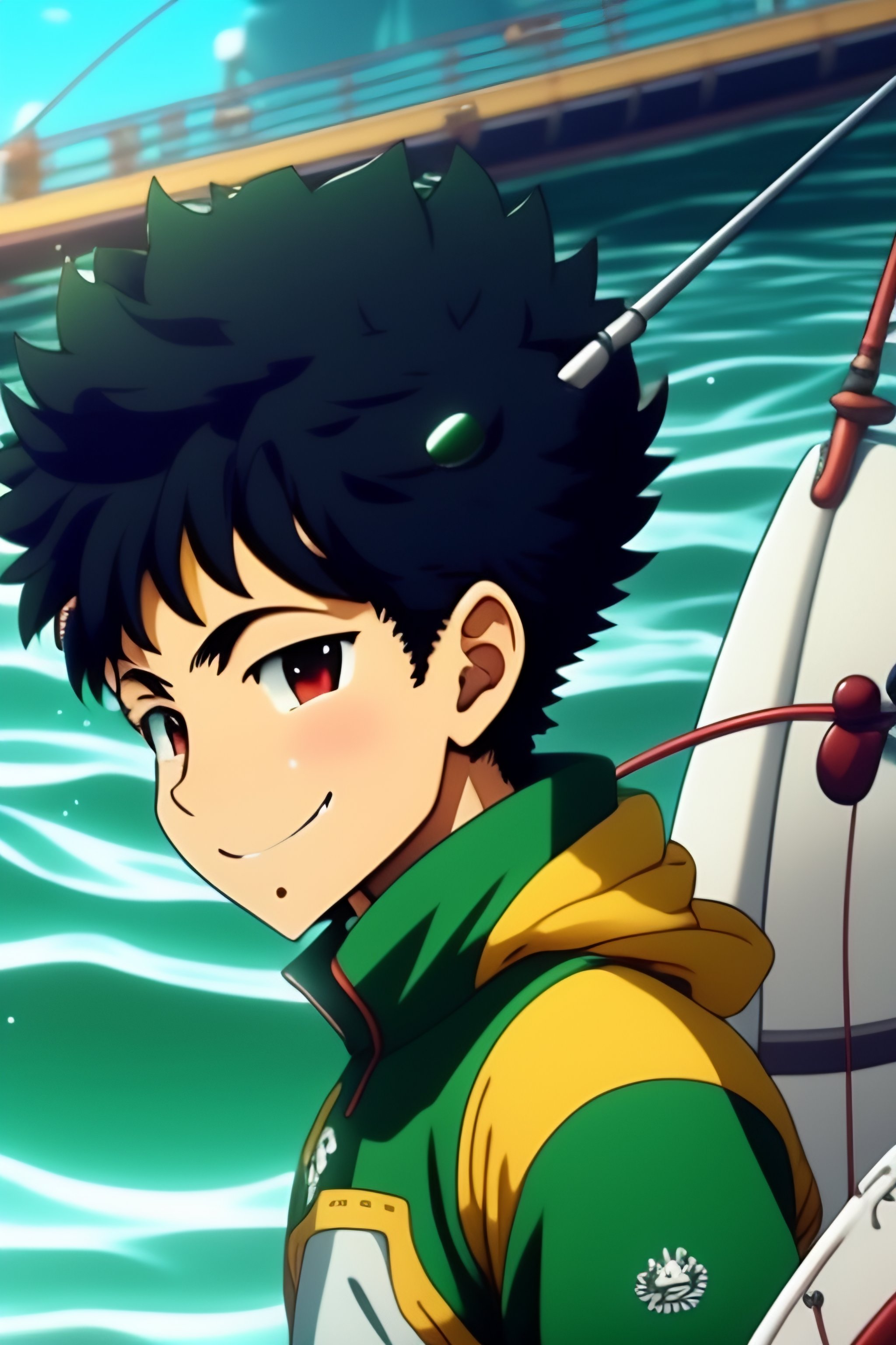Lexica - Izuku Midoriya fishing fish