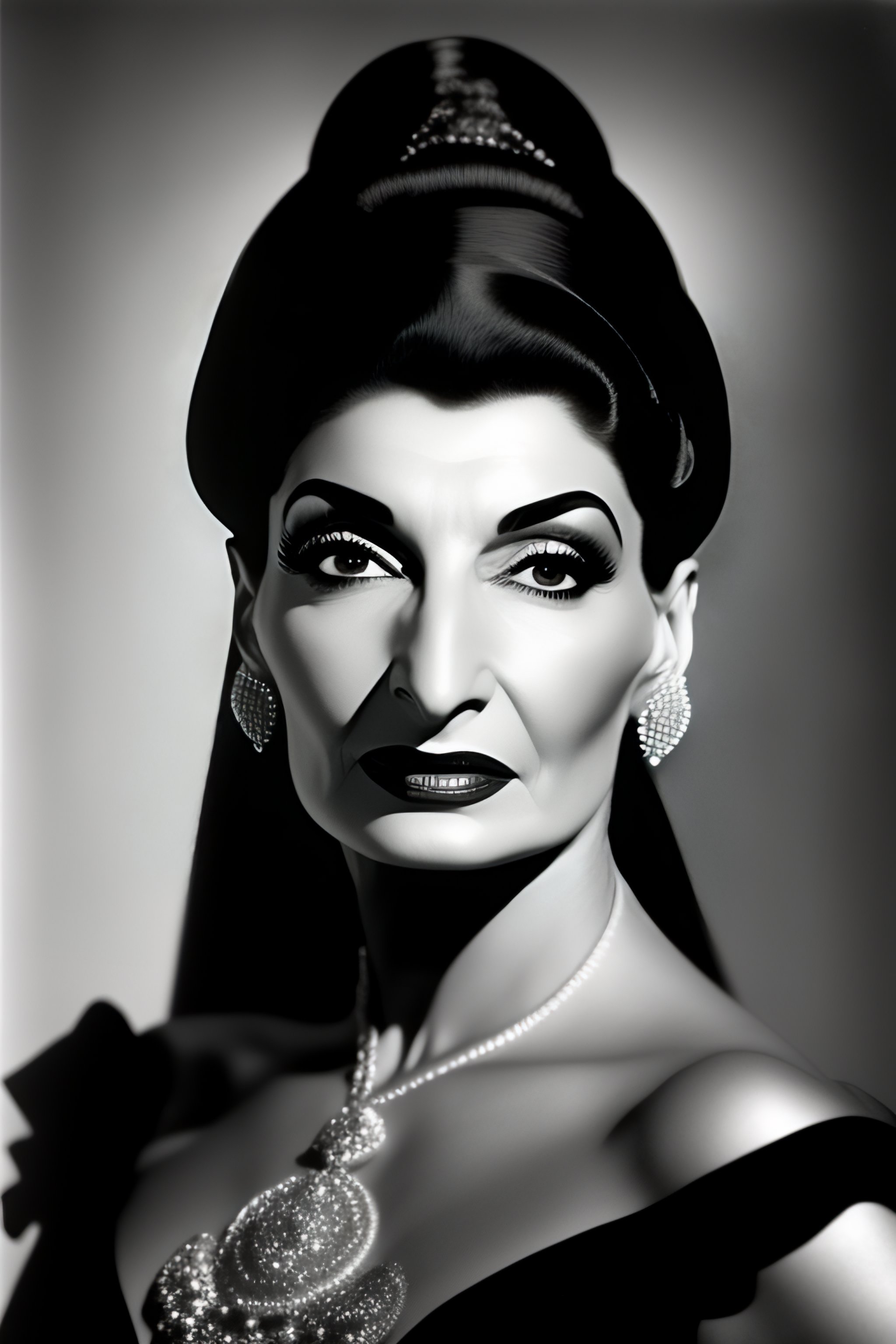 Lexica - Full body maria callas tight face skin, no wrinkles, as a ...
