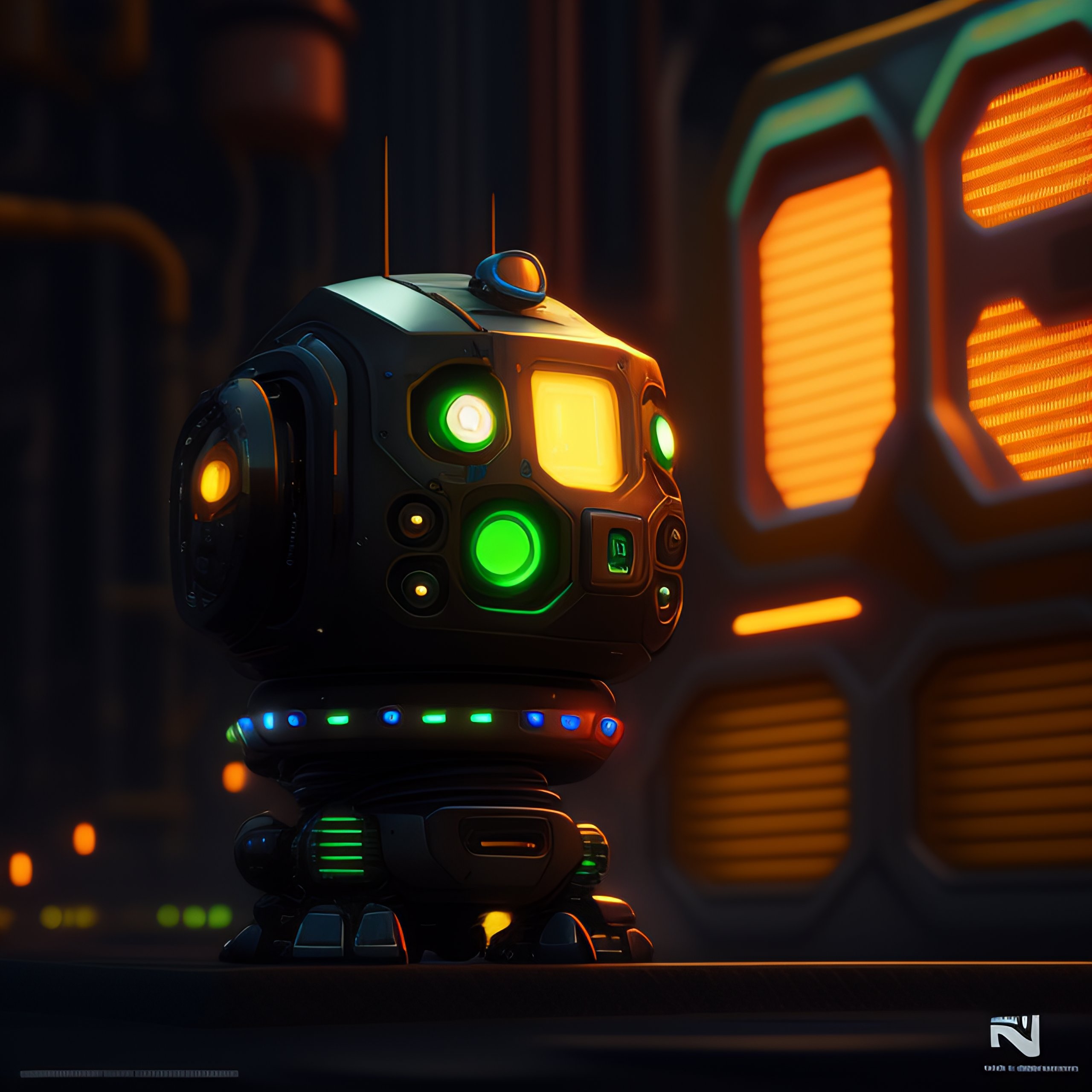 Lexica - Robot clank from ratchet and clank in the style of cyberpunk ...