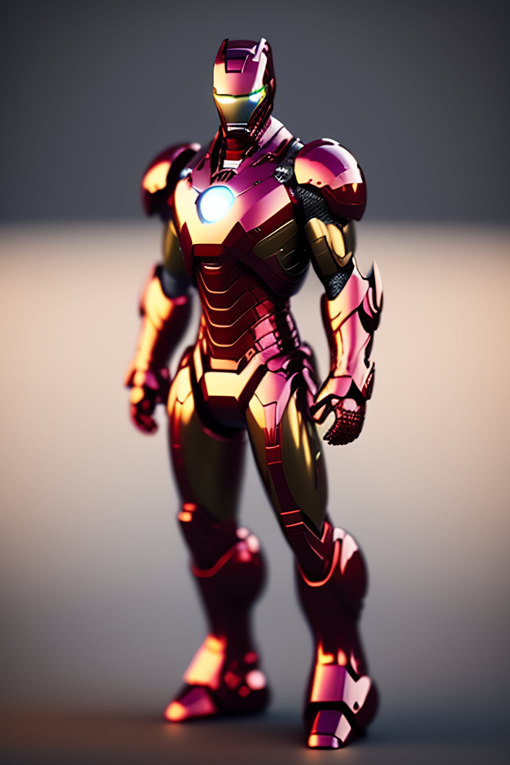 Lexica - Ironman suit style sword, full shot, front view, 3d render, unreal engine, artstation ...
