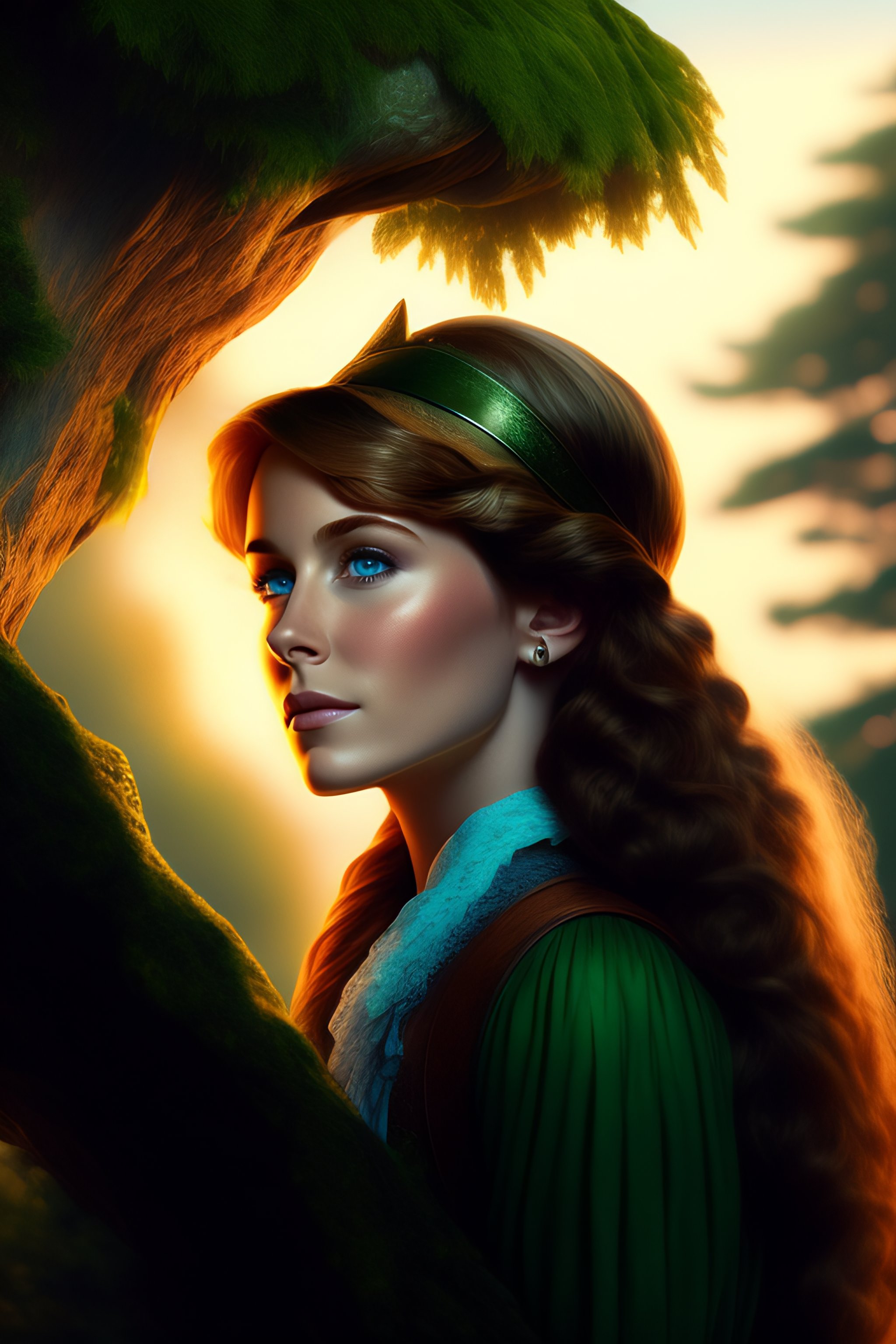 Lexica - Peter Pan and Wendy,enchanted forest,photo realistic, highly ...