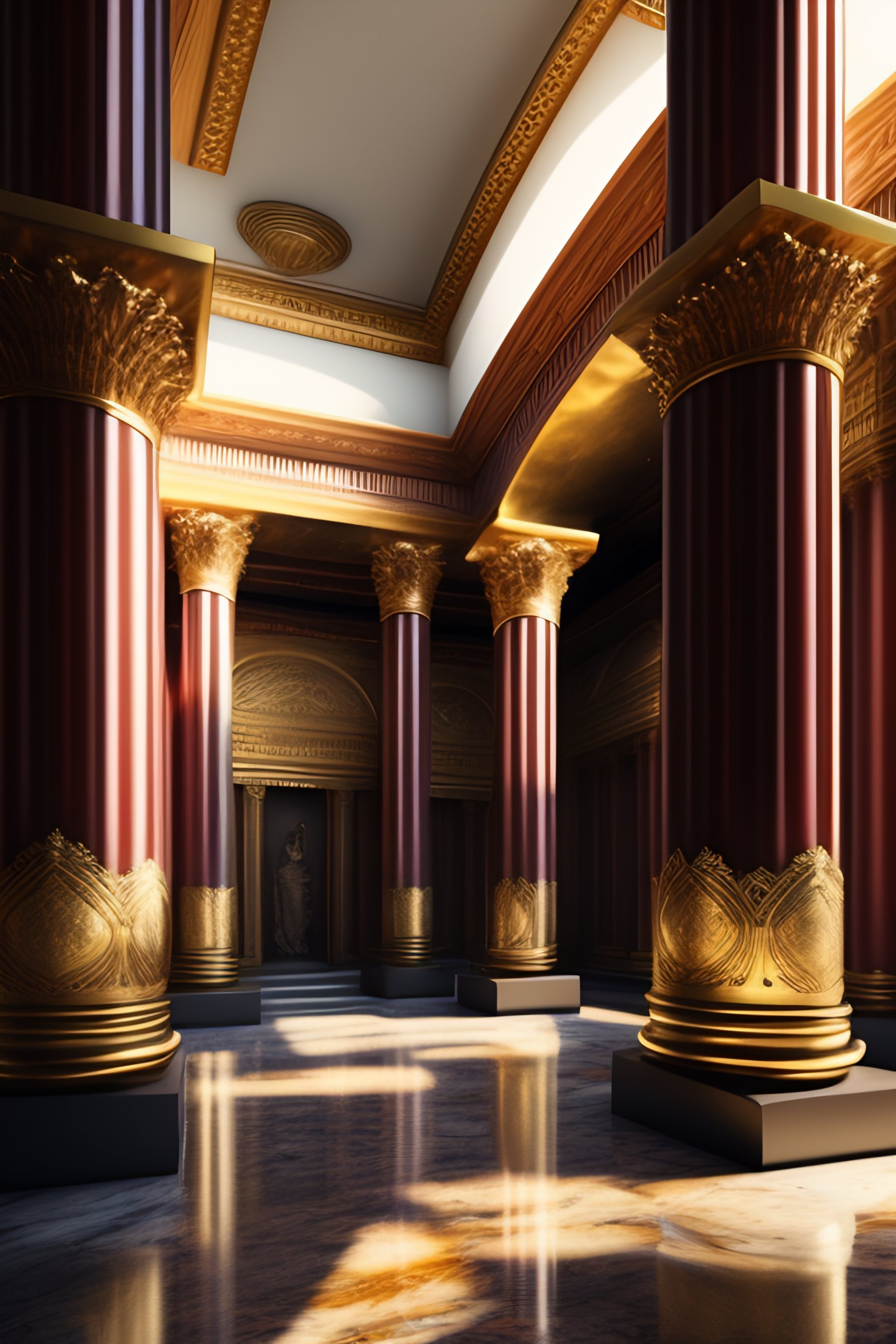 Ancient Roman Throne Room