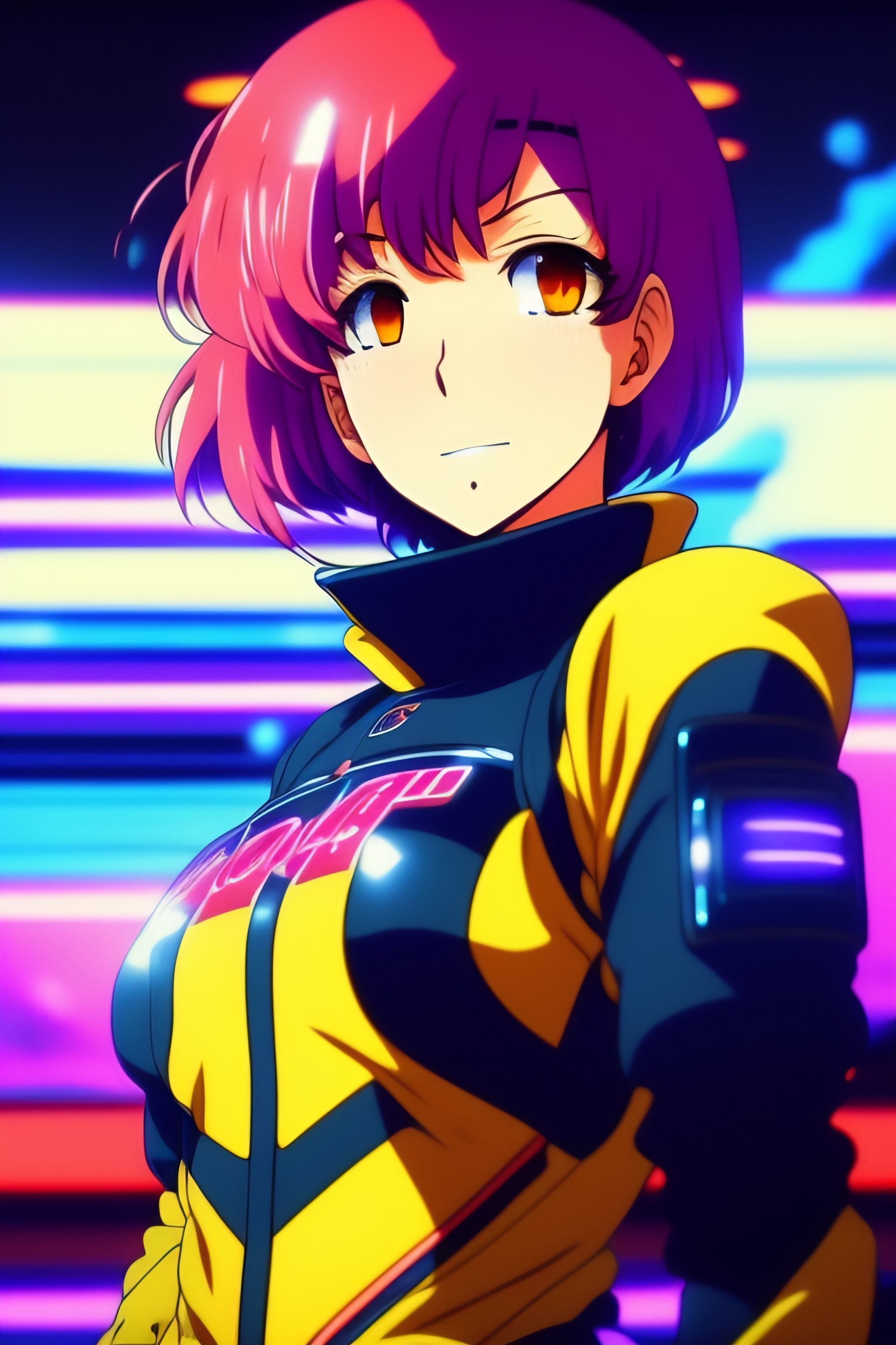 Lexica - Simple design. 1980s anime screenshot, chrome boy, edgy ...