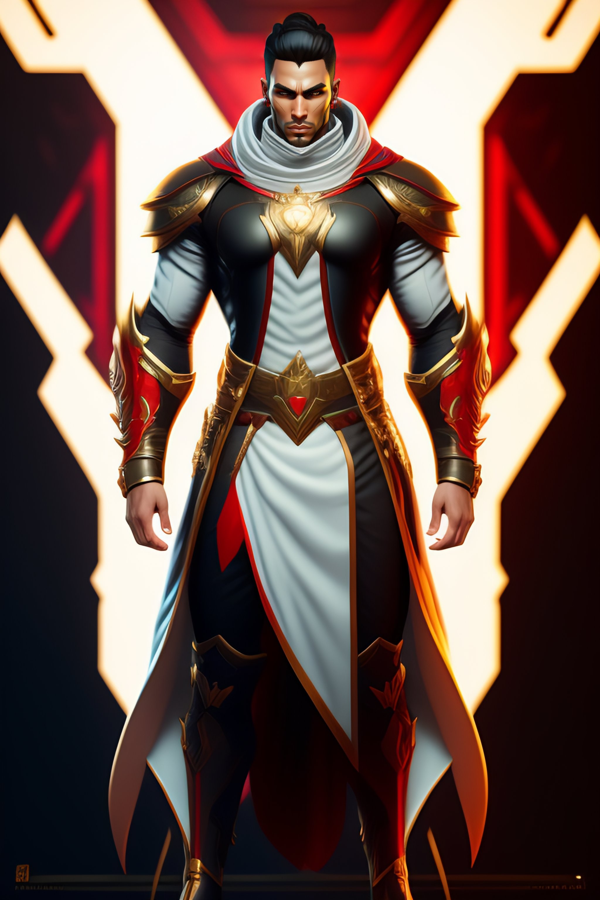 Lexica - Full body portrait of a detailed symmetrical, of intricate ...