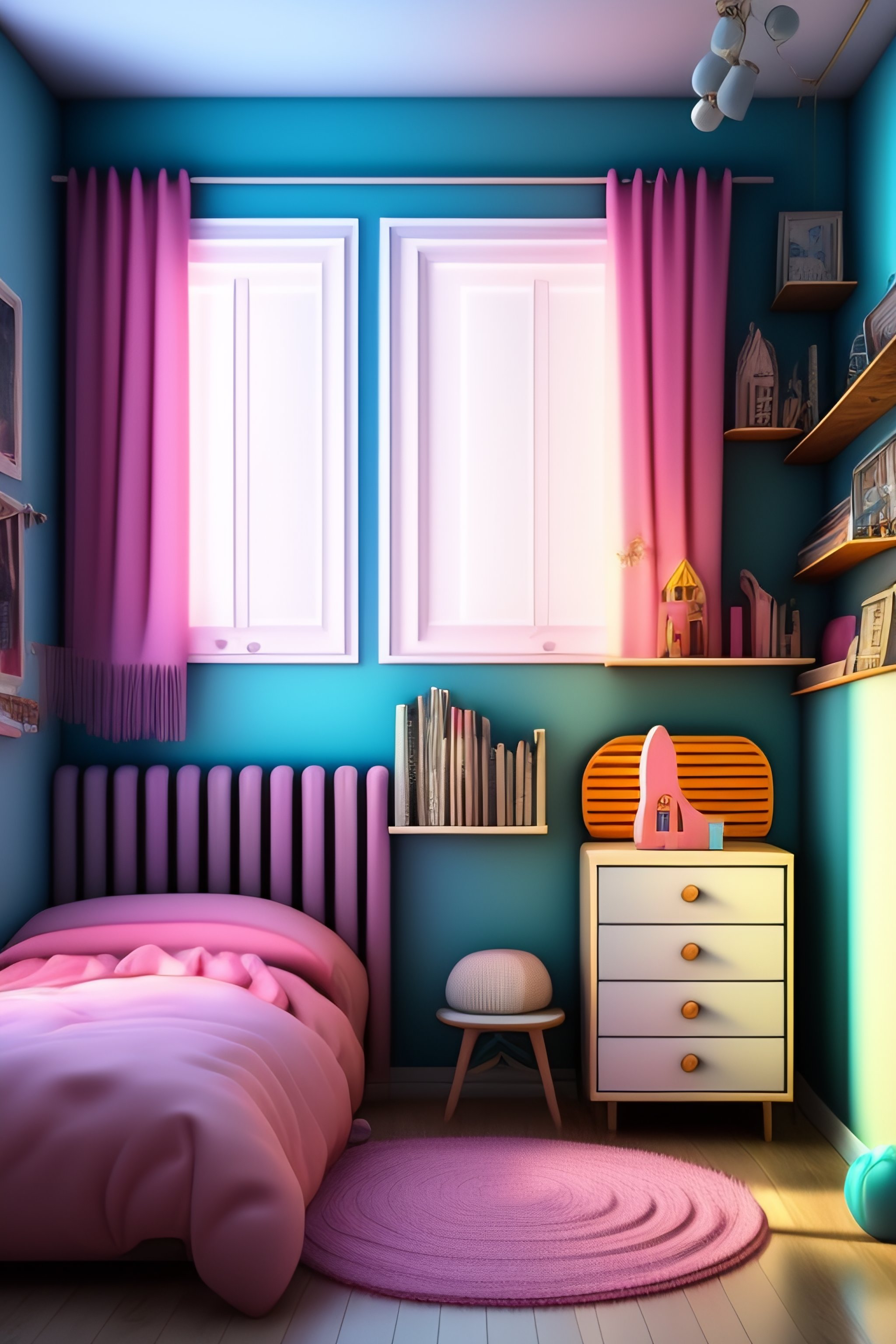 Lexica - Hidden object scene of messy girly bedroom, random ultra ...