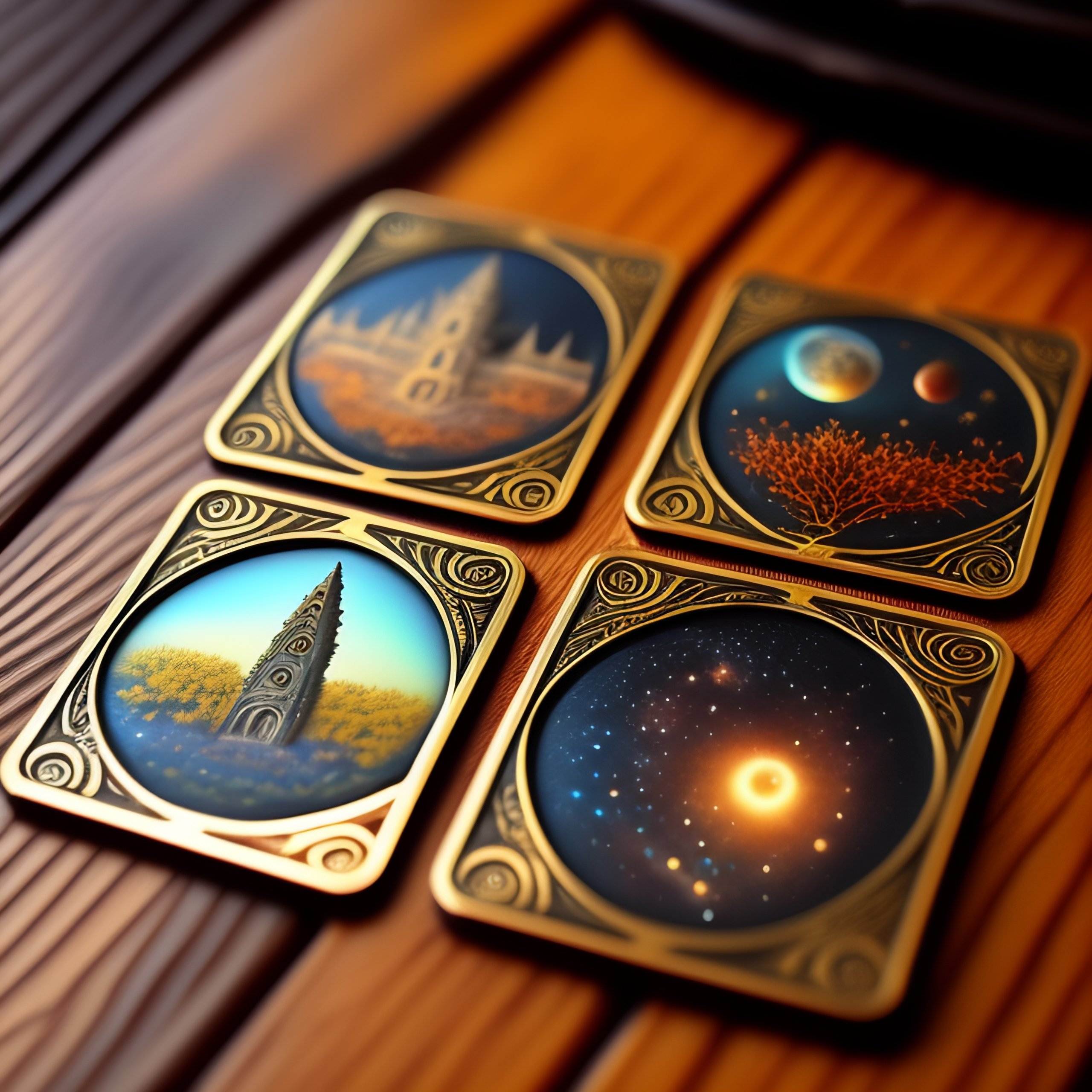 Lexica - Coins tarot Arcane Divination Esoteric magic natural cosmos far