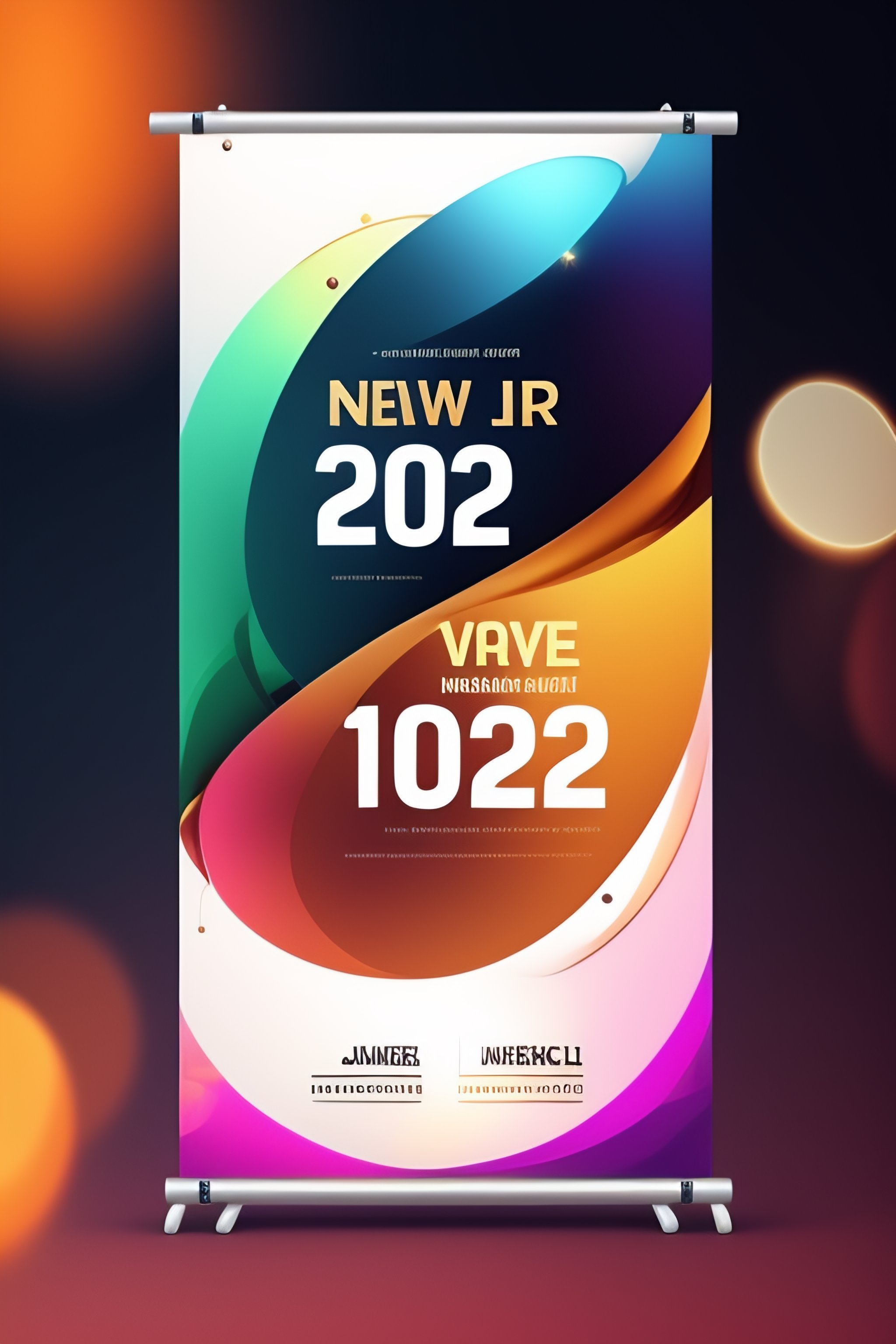 Lexica - Create a new year 2023 banner for a design agency, UI, UX, HD