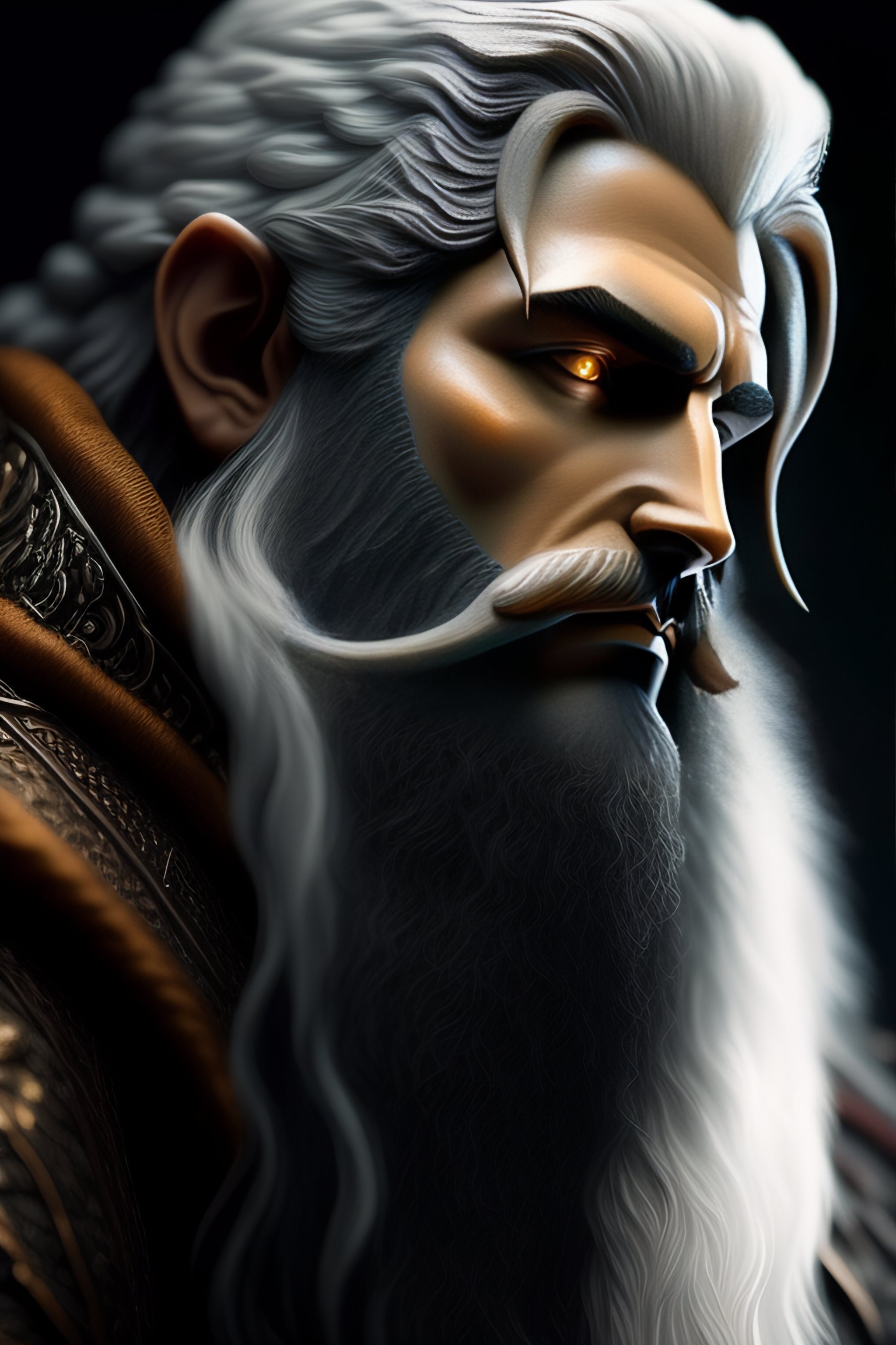 Lexica - Wolfman, realistic, detailed, mage style, lord of rings style