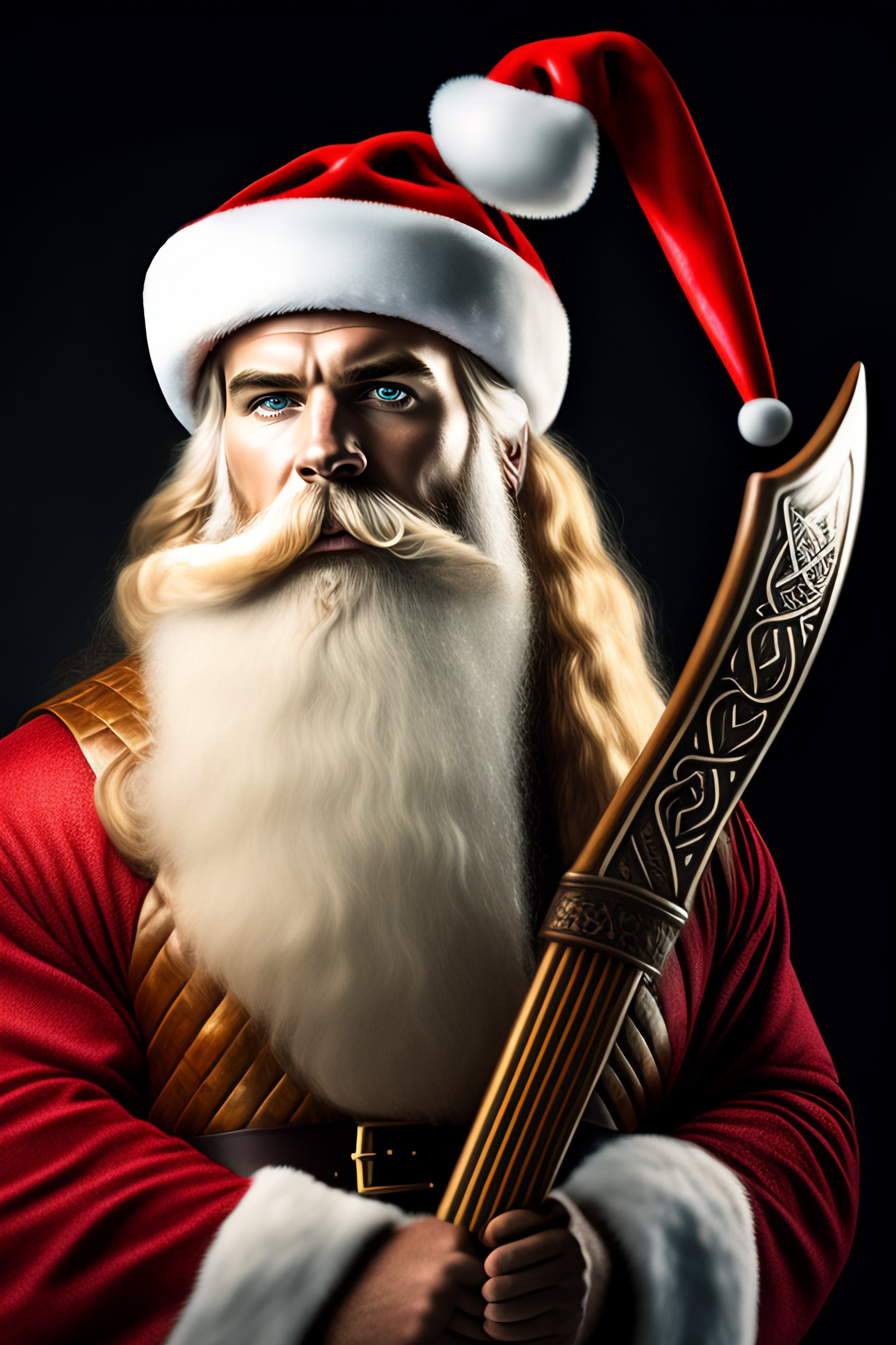 Lexica - Viking axe santa claus