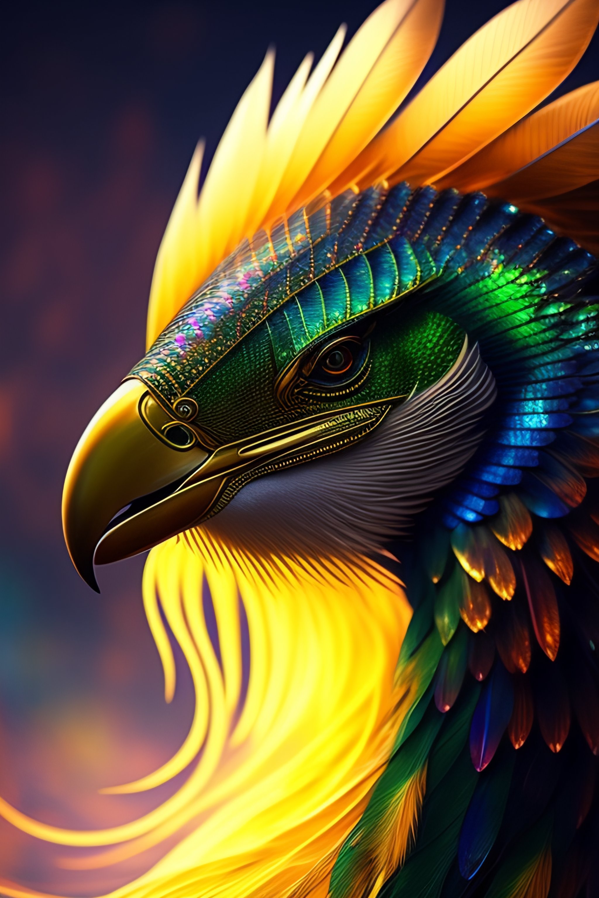 Lexica - Imagine a majestic creature with shimmering, iridescent scales ...