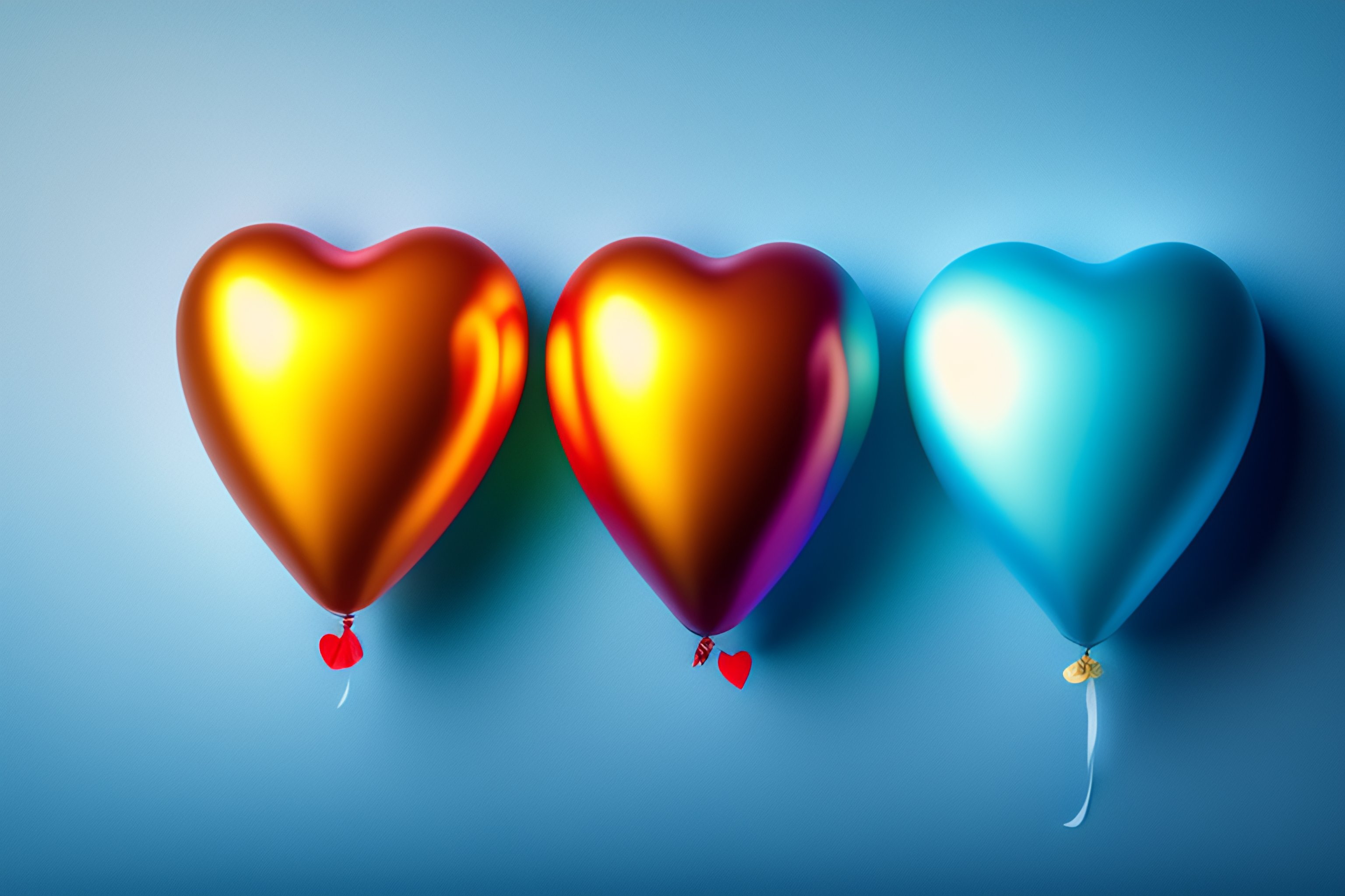 Lexica - Two balloon next to each other forming a heart shape balloon ...