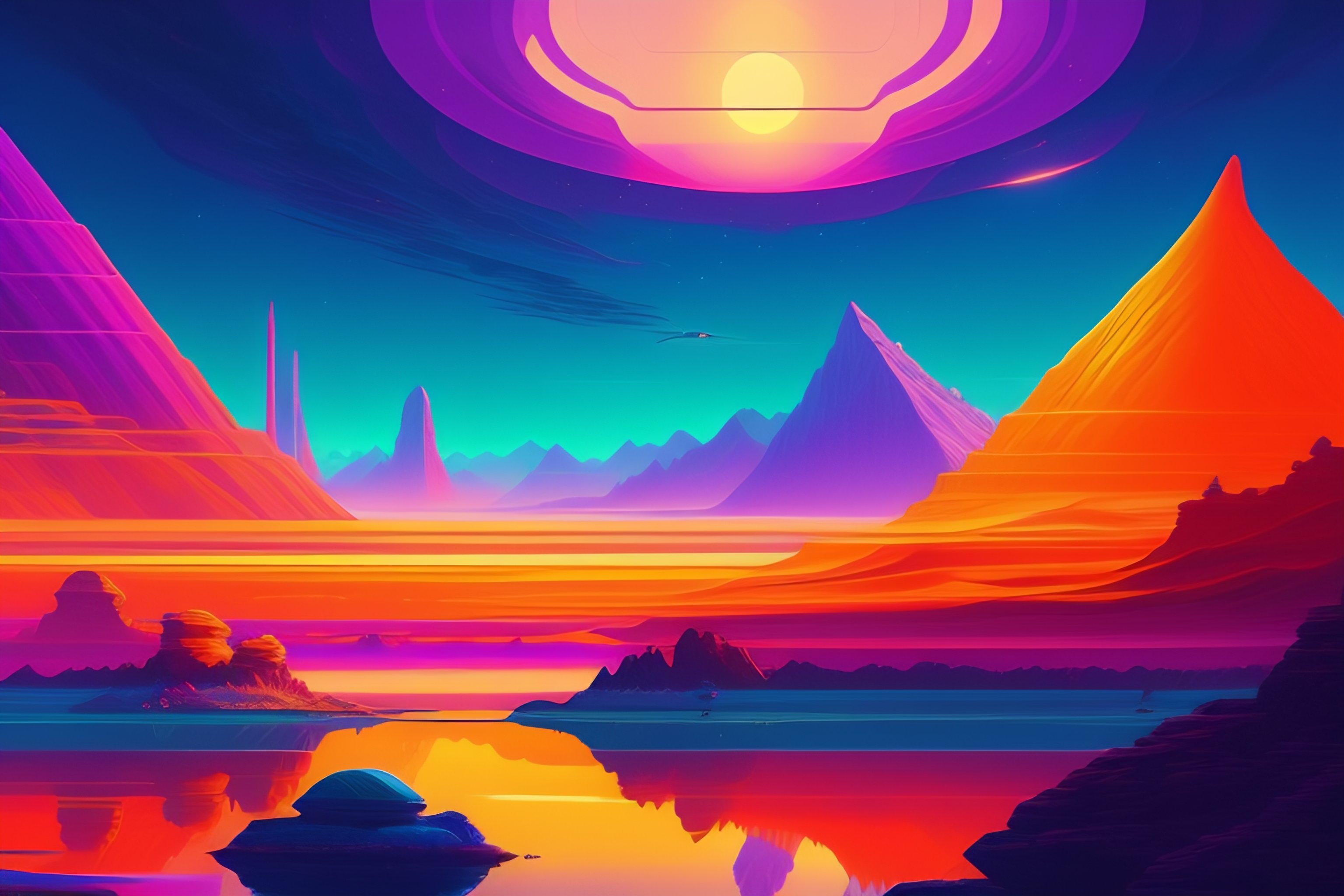 Lexica - Possible worlds, highly saturated colors, detailed ...