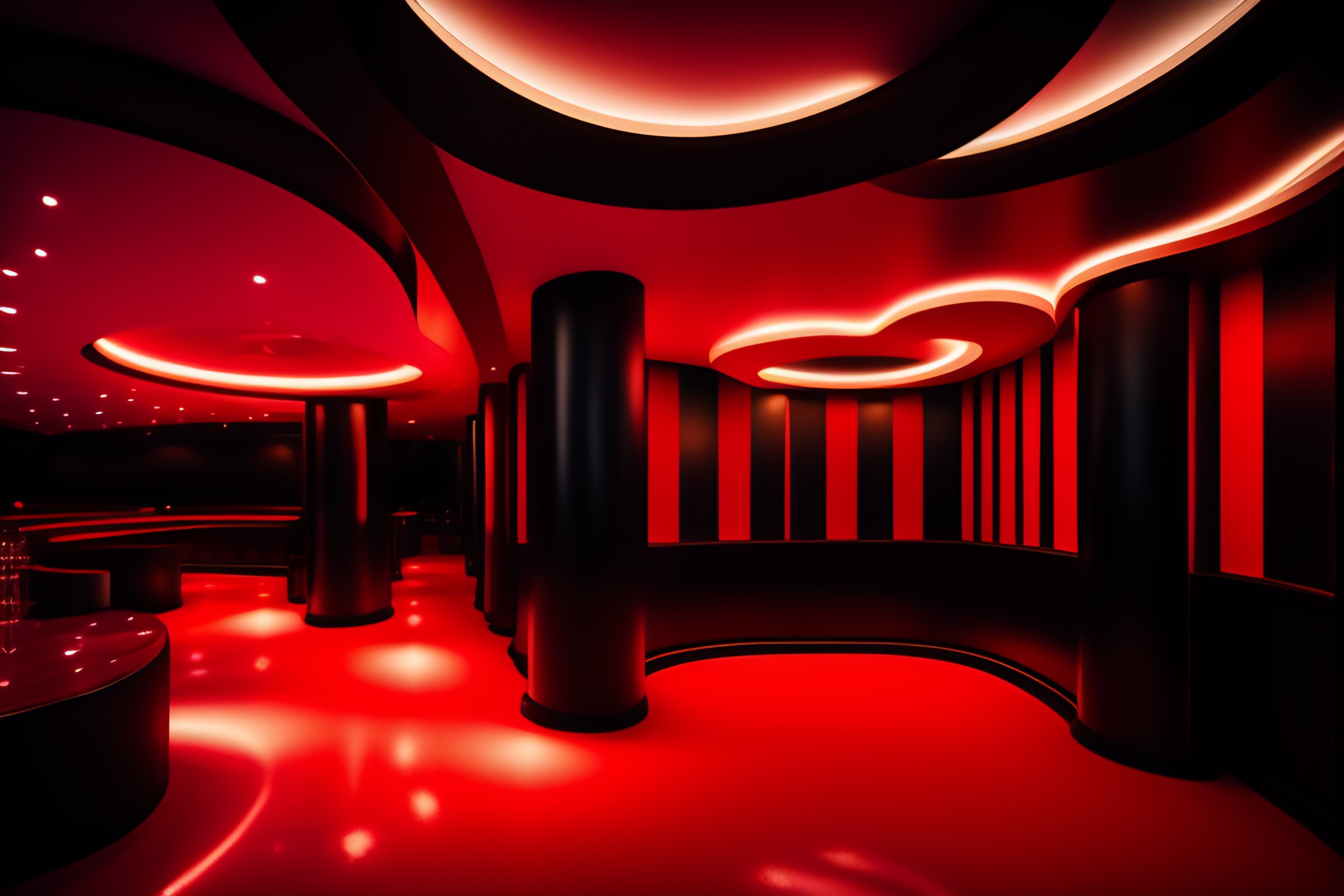Lexica - Black and red nightclub
