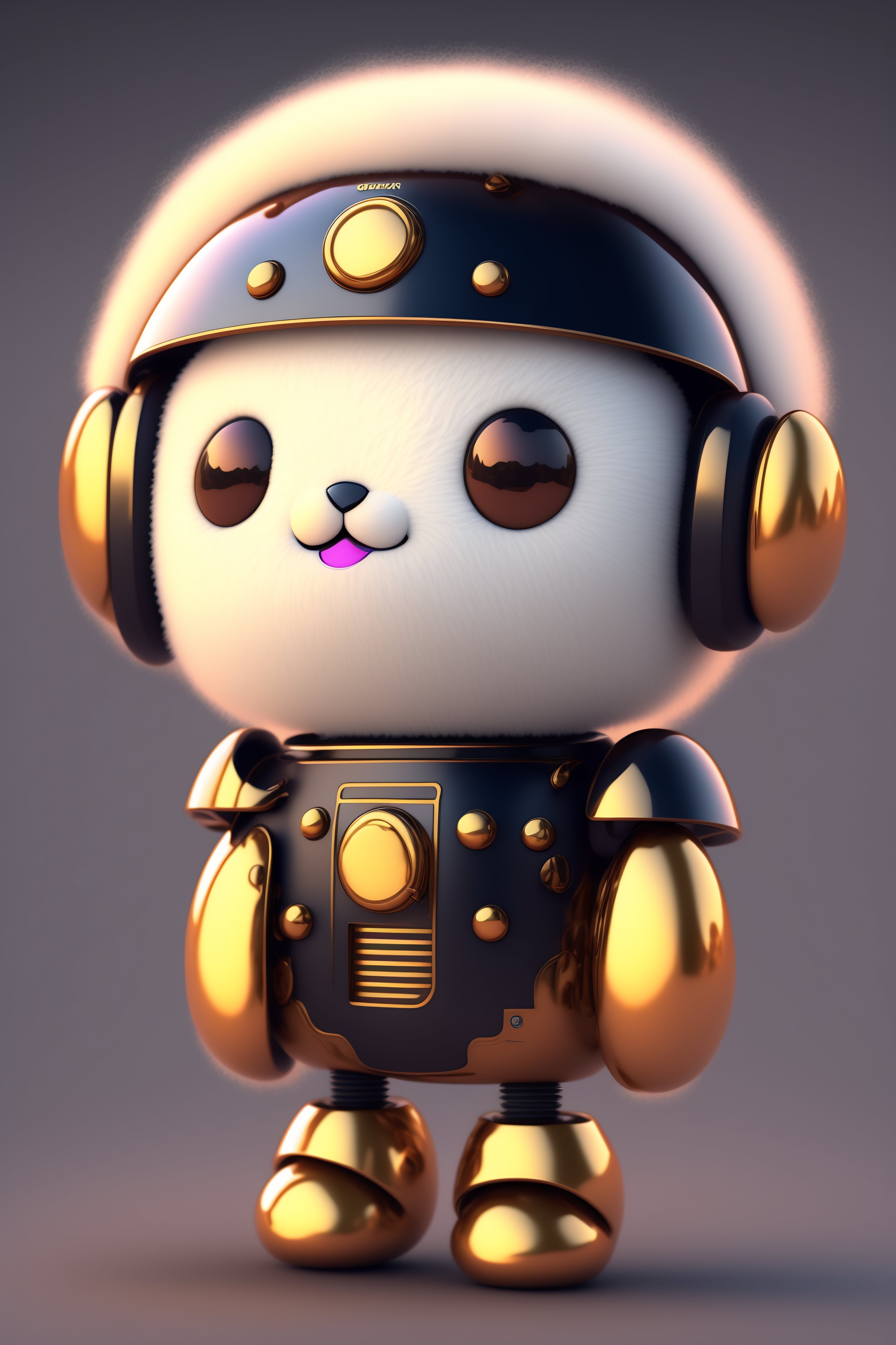 Lexica - Design me a cute, fluffy and charming robot cartoon character ...
