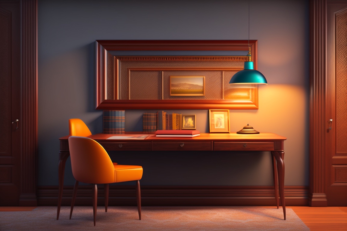 Lexica - A detective's desk scenario with a cork frame on the wall ...