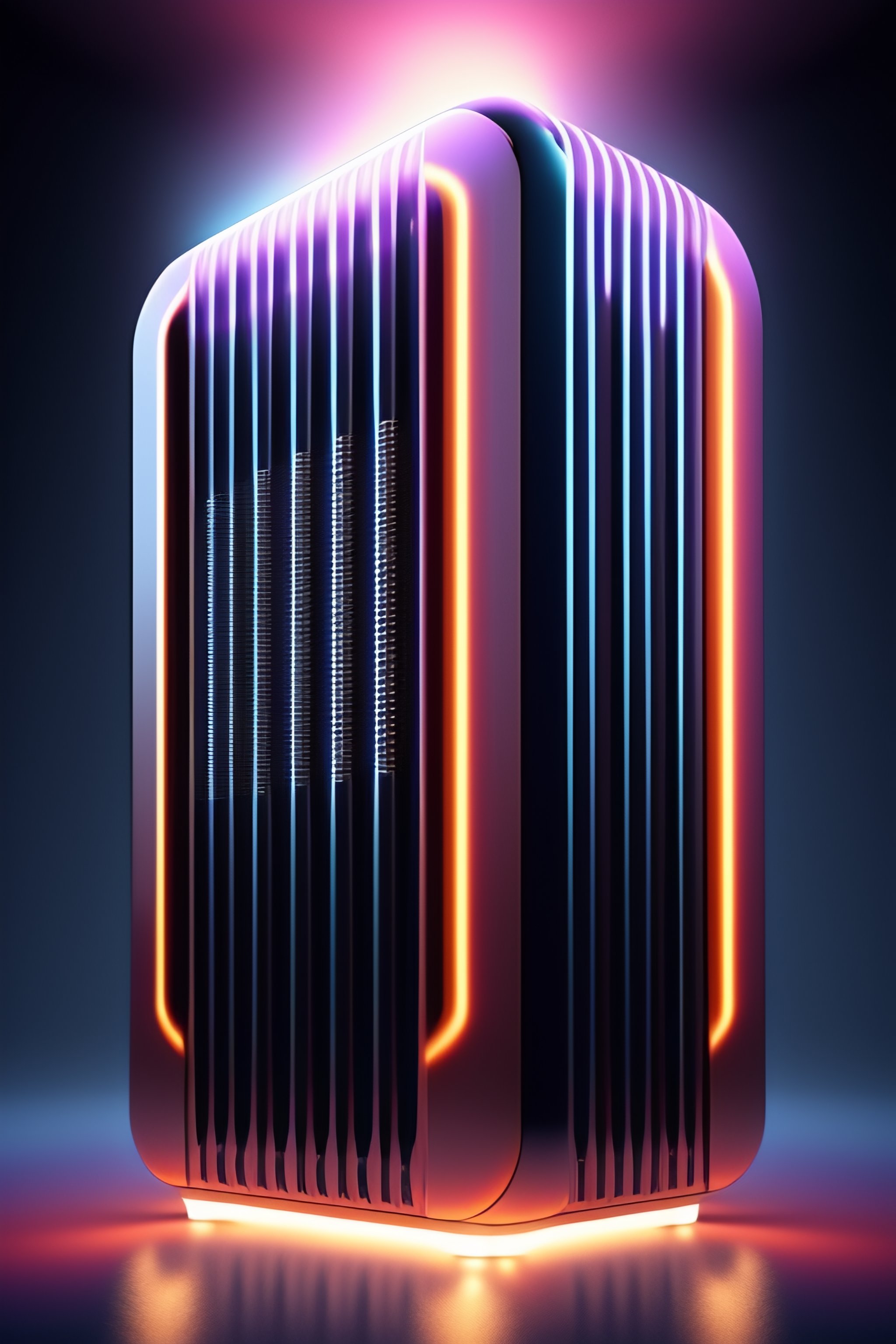 Lexica - A futuristic super computer about to explode