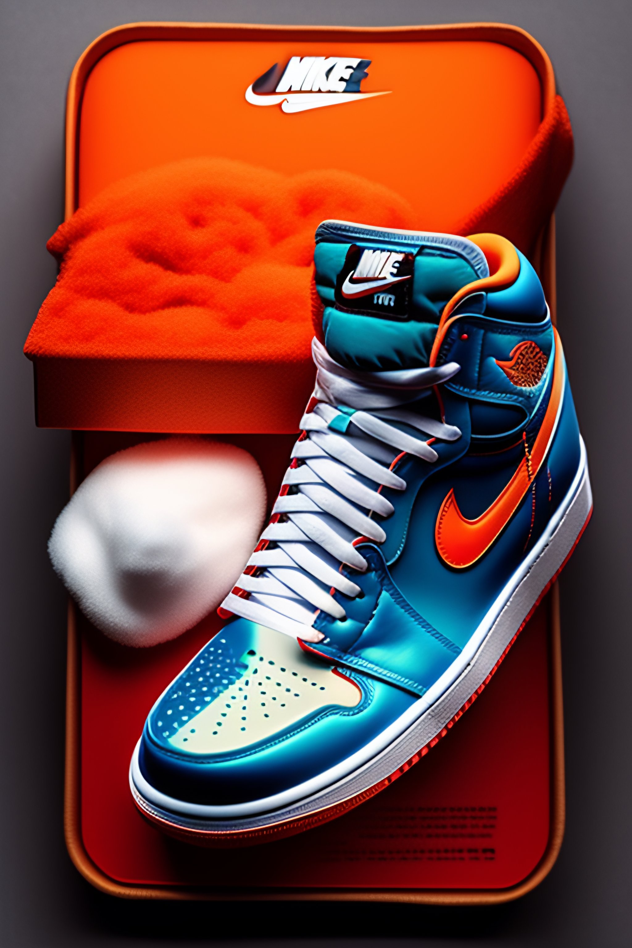 Lexica - Nike jordan 1 "chicago" colorway, pink cloud background