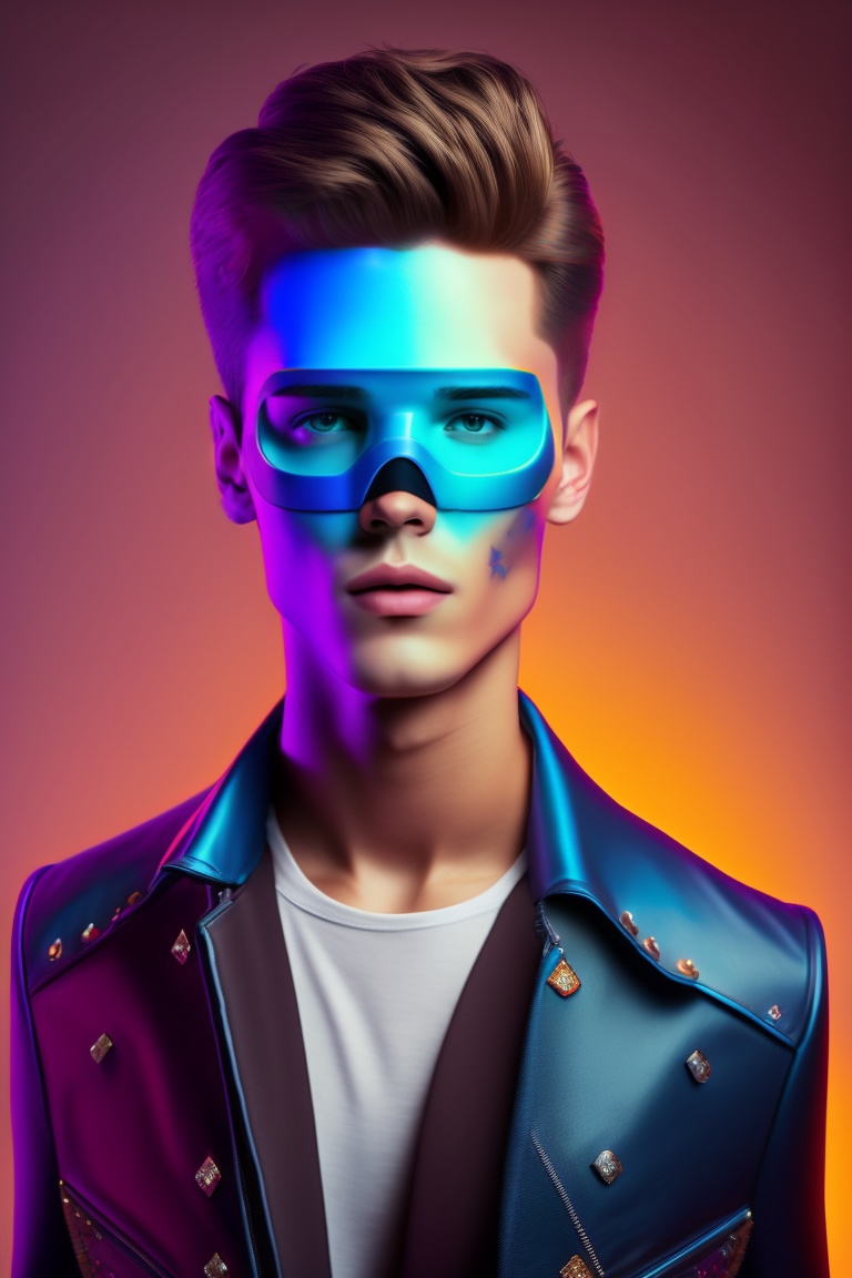 Lexica - Futurestic boy age 20, cool boy, cold inwarment, alone walking ...