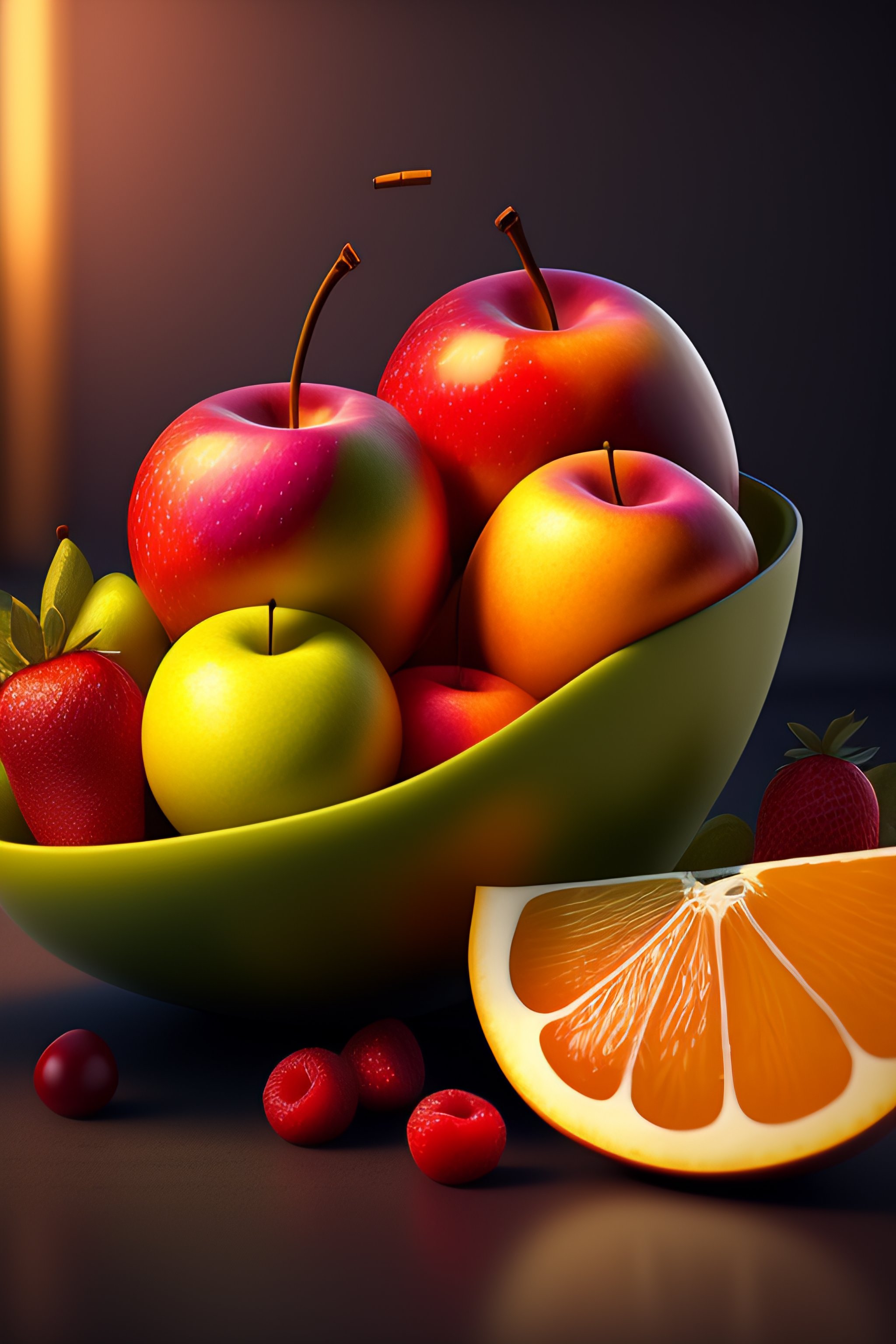 Lexica - Fruit still life bowl, juicy fruits, highly detailed, digital ...