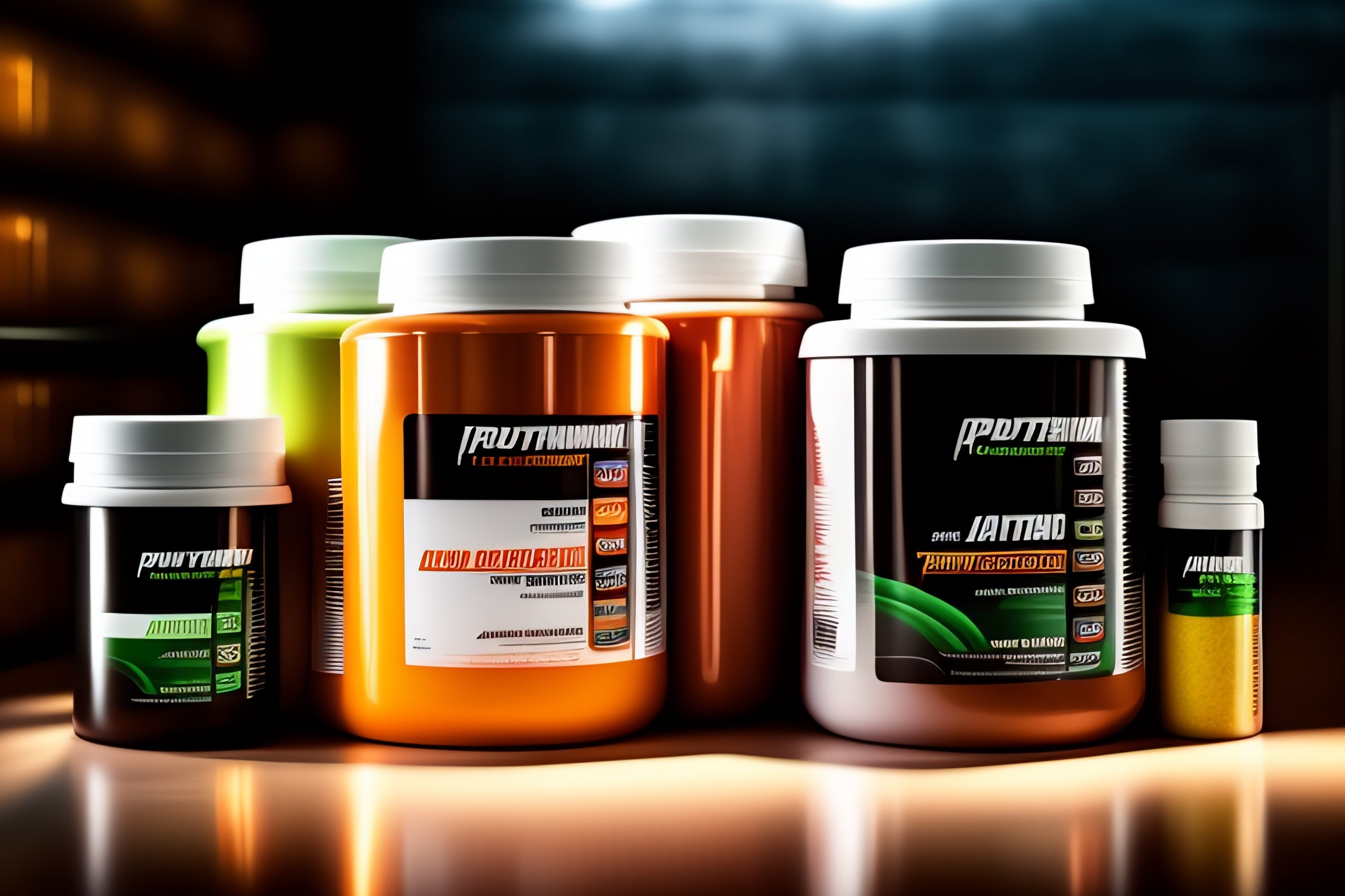 Lexica - Athlete Pro Nutrition branded protein canisters with the name ...