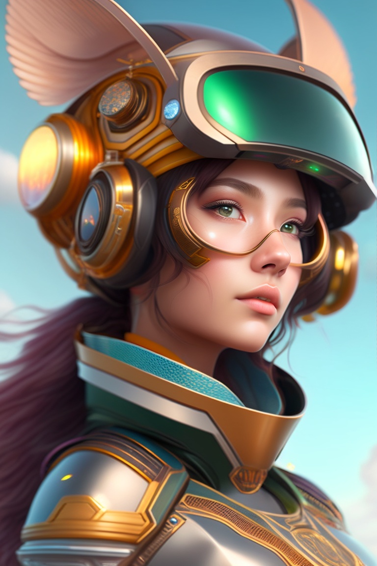 Lexica - Solarpunk girl kawaii wearing oculus, ultra realistic, concept ...