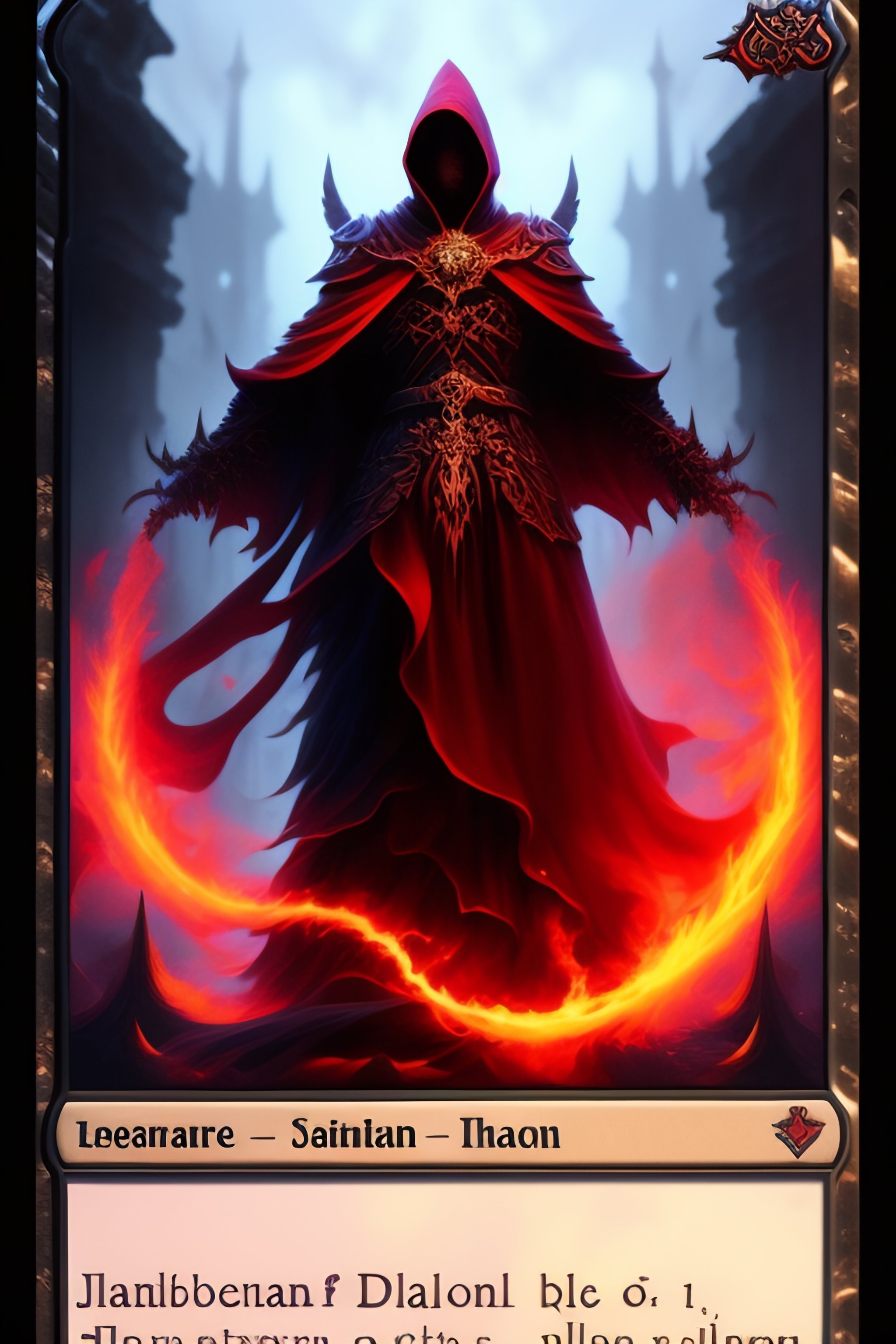 Lexica - Skeletal blood mage, hands in the air, calling down a deluge ...