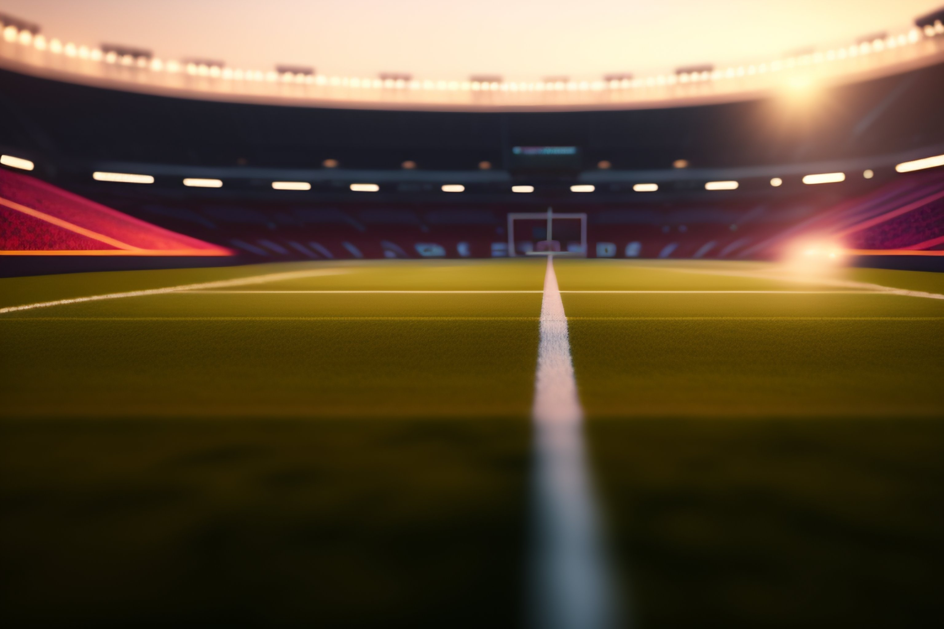 Lexica - Football stadium realistic, camera pov down to top, people on ...