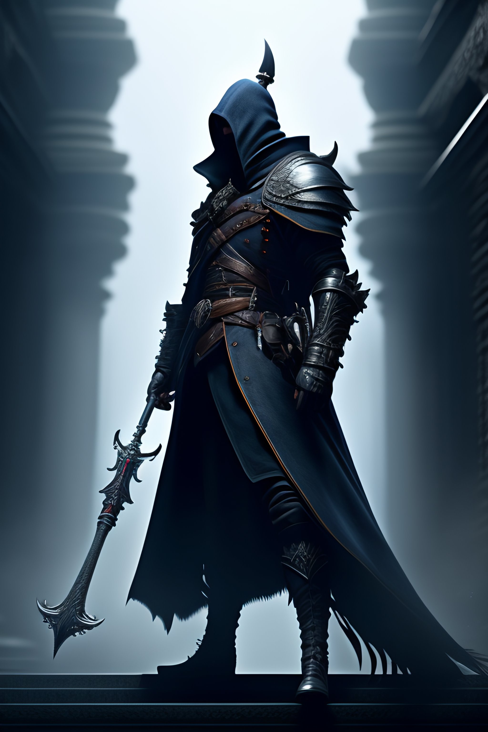 Lexica - A ultra detailed screenshot of the hunter from bloodborne ...