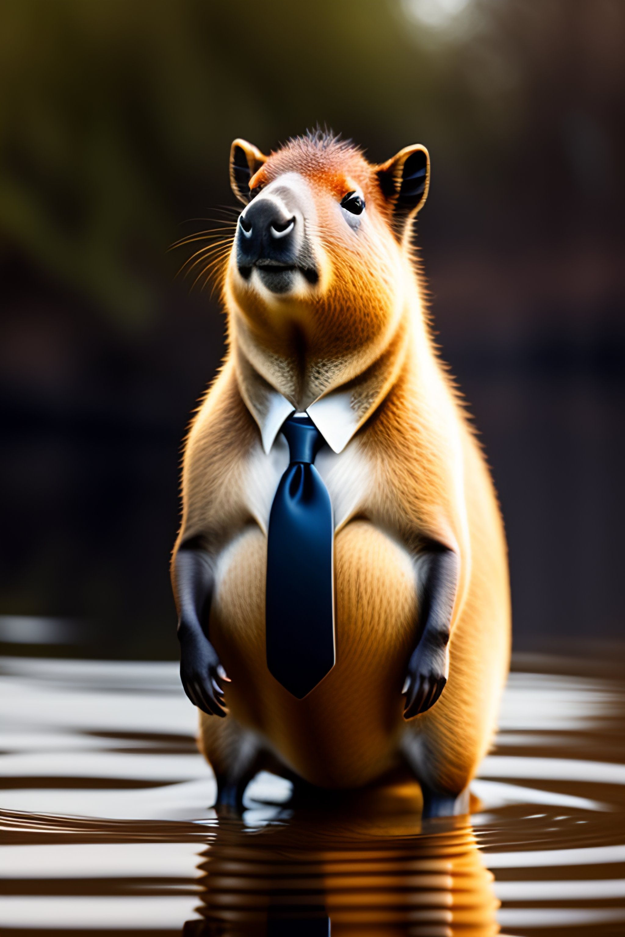 Lexica - Capybara in a suit